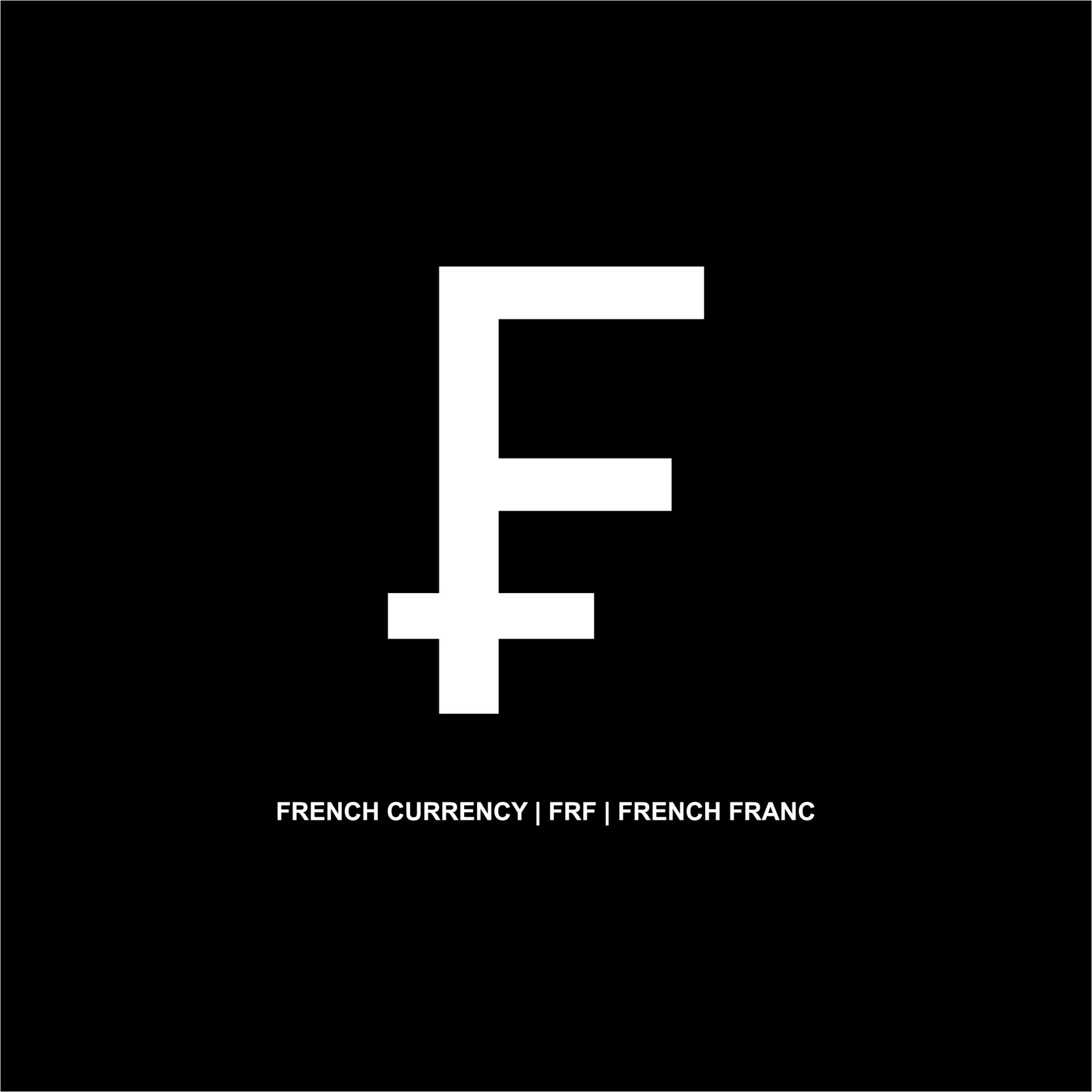 French Currency France Money Icon Symbol French Franc FRF Sign french-currency-france-money-icon-symbol-french-franc-frf-sign