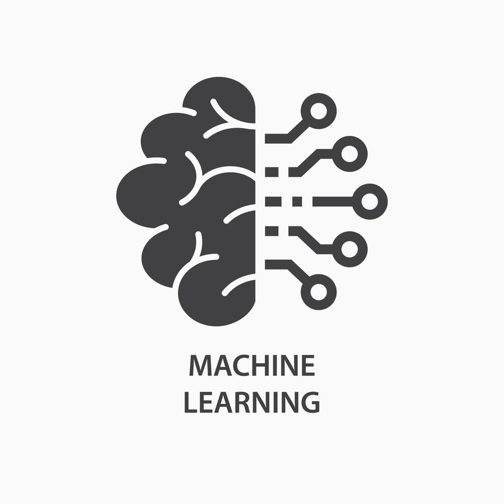 Machine learning icon. Artificial intelligence, smart machine logo ... Machine learning icon. Artificial intelligence, smart machine logo ...