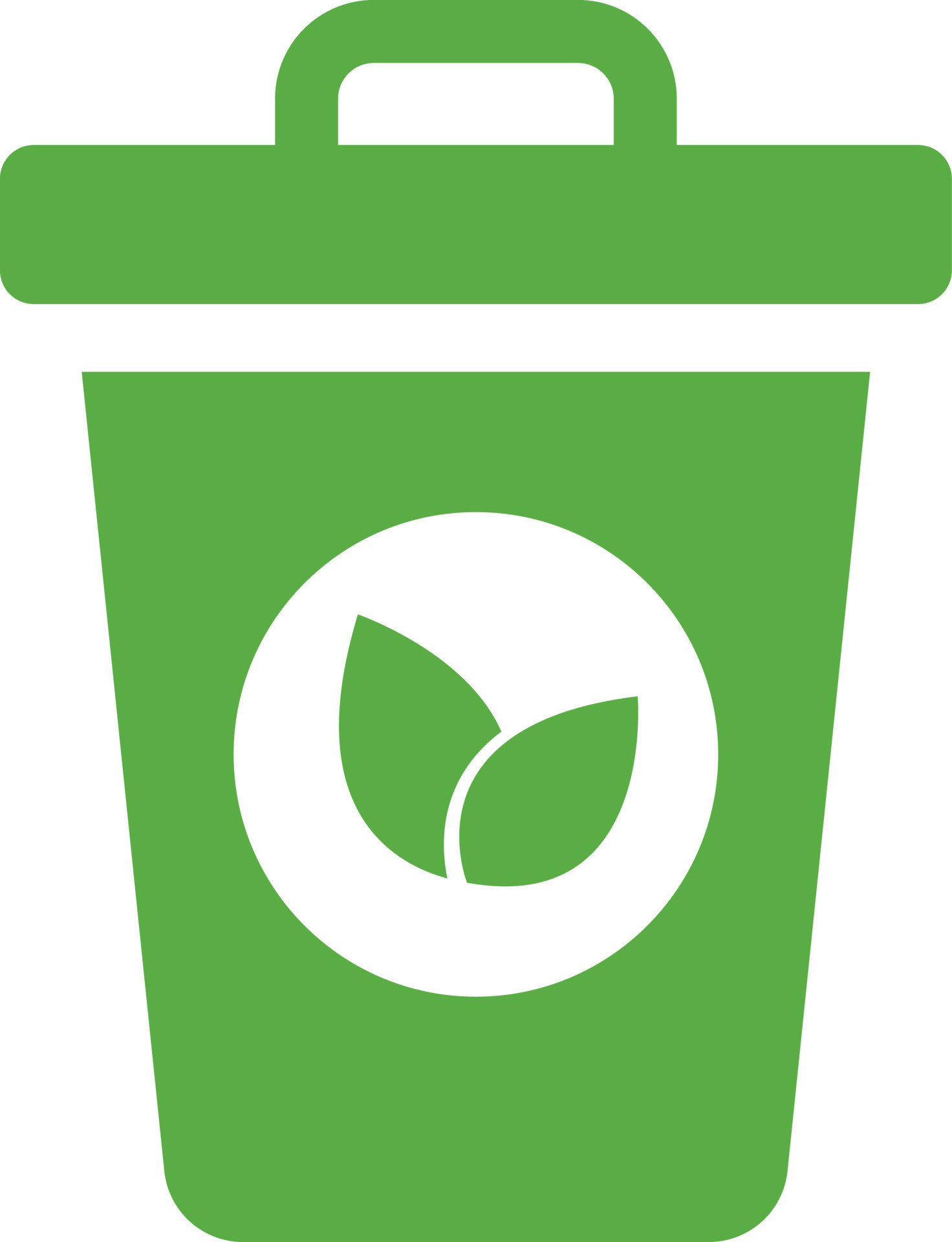 Green trash can, illustration, on a white background. 13900631 Vector ...