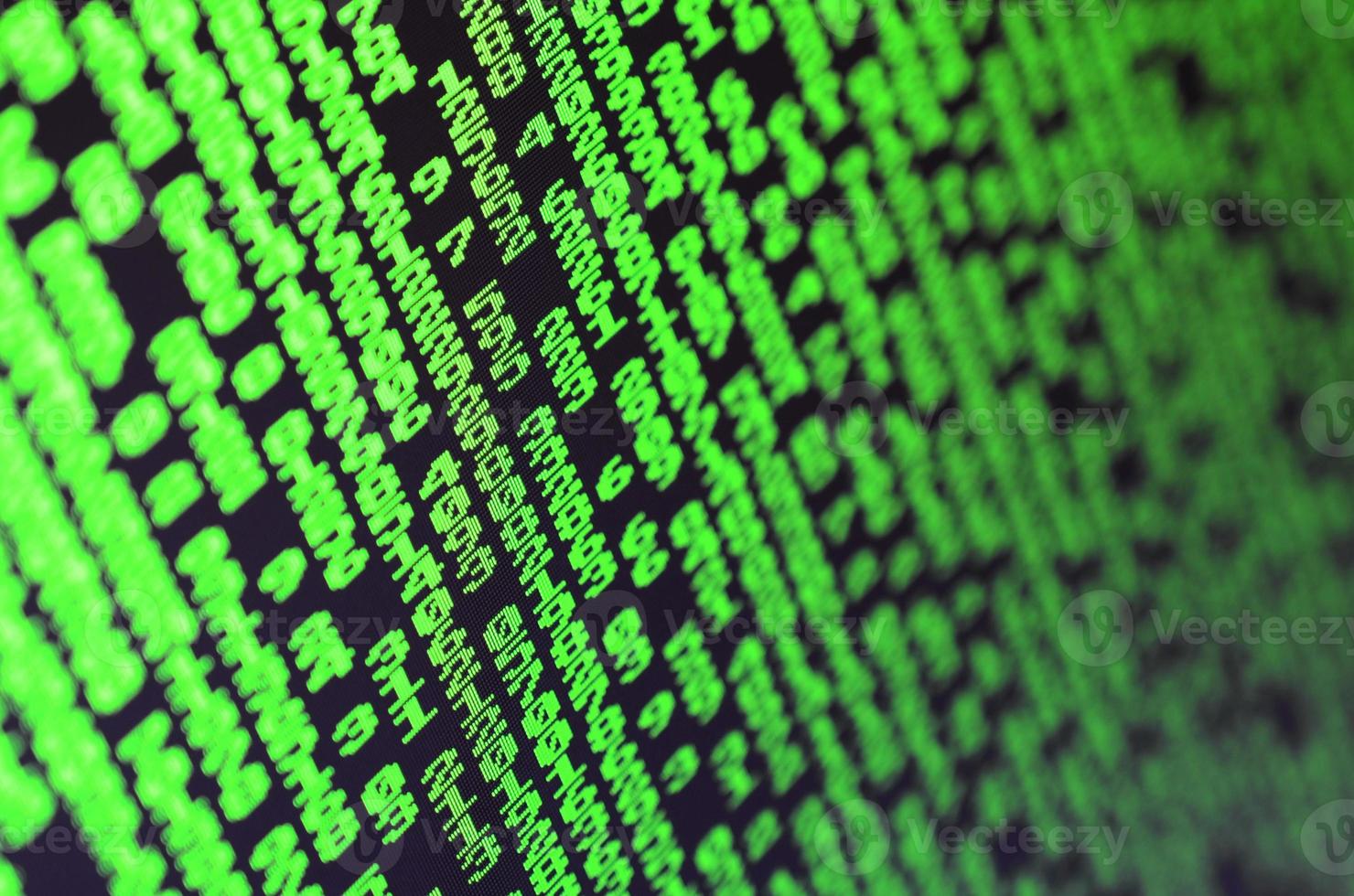 Macro Of Password Selection On The Monitor Of The Office Computer The