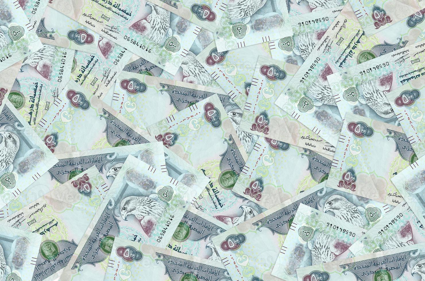500 UAE dirhams bills lies in big pile. Rich life conceptual background 13902953 Stock Photo at ...