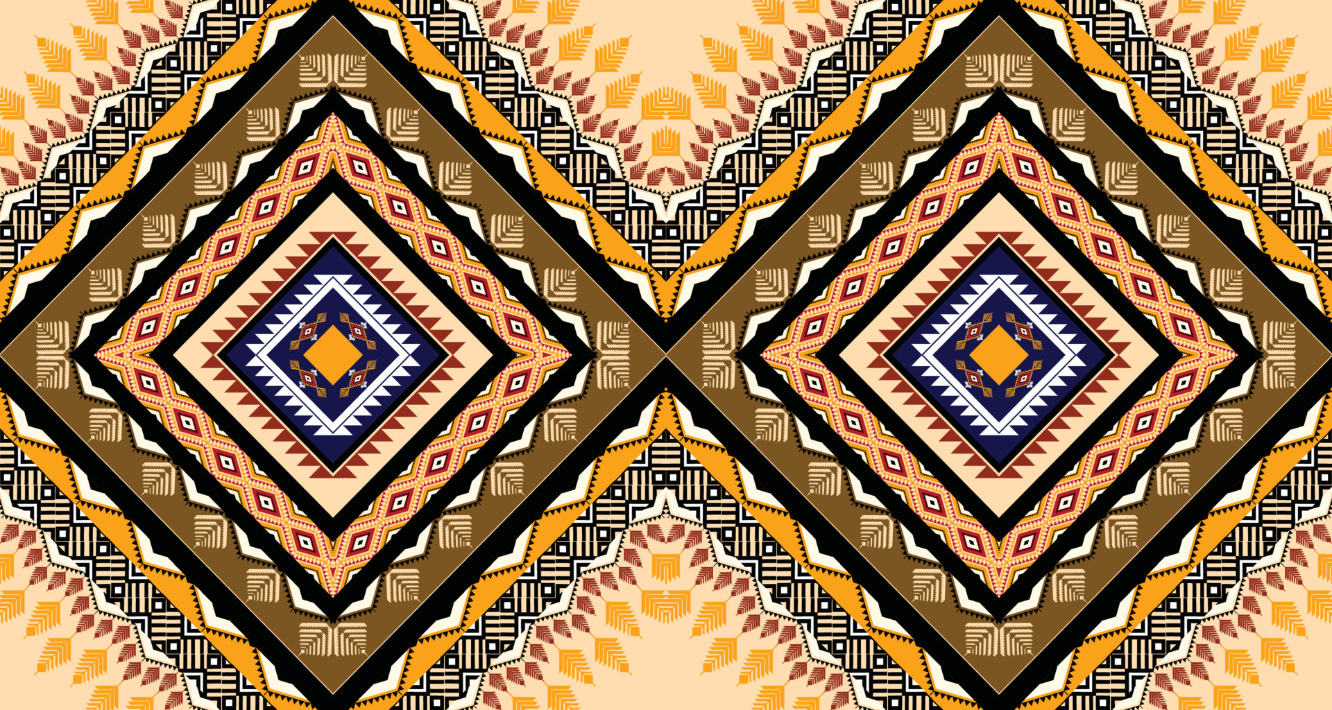 Geometric Ethnic American Western Aztec Motif Pattern Style Seamless Pattern Design For