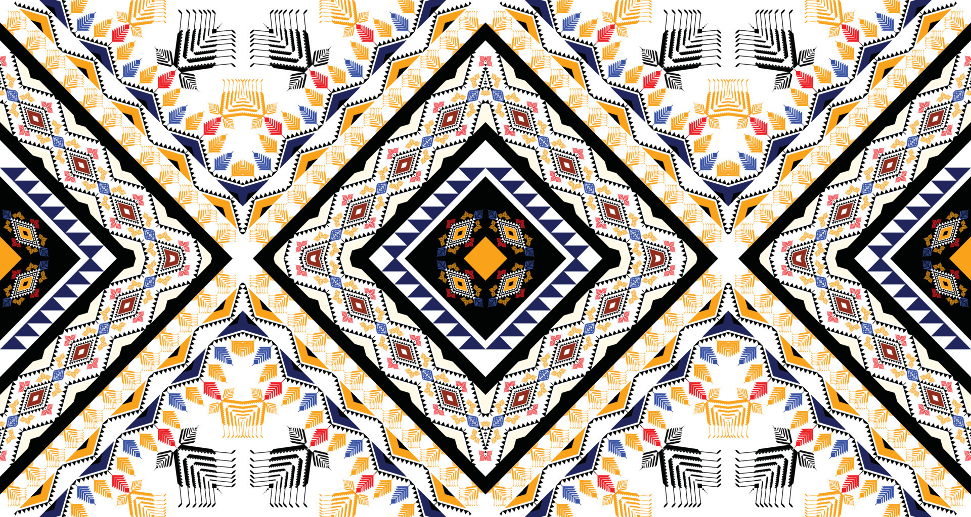 Geometric Ethnic American Western Aztec Motif Pattern Style Seamless Pattern Design For