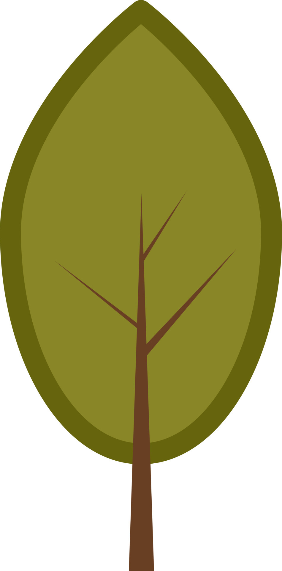 White Oak Tree Illustration On A White Background 13904727 Vector Art At Vecteezy
