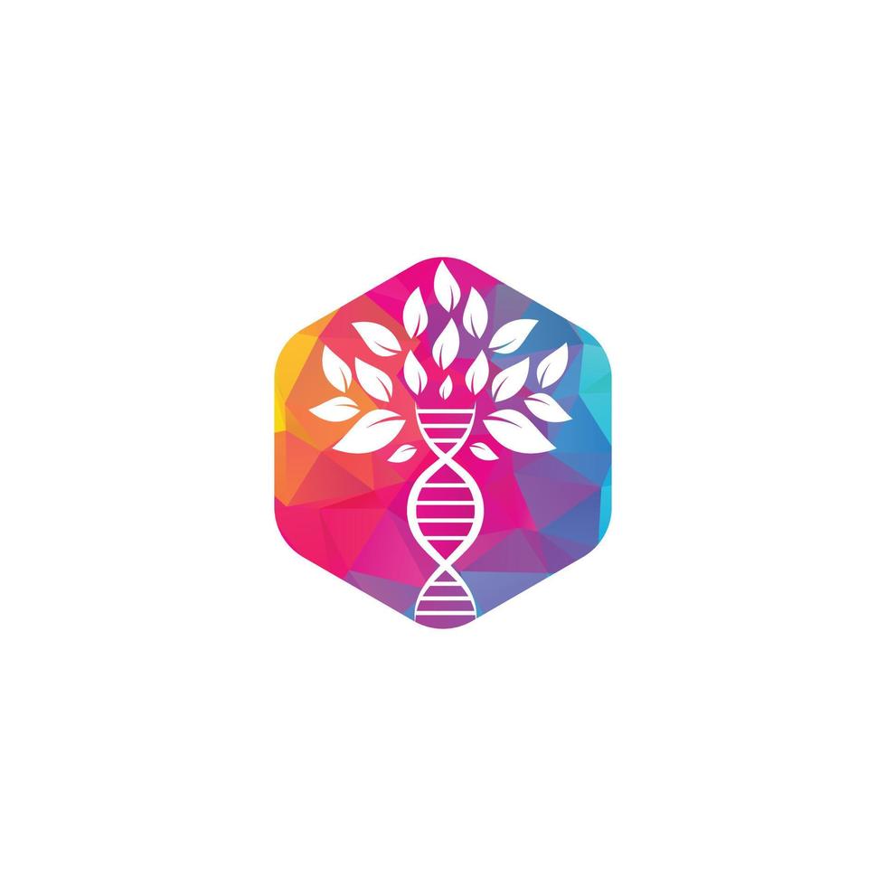 Dna tree vector logo design. DNA genetic icon. DNA with green leaves ... Dna tree vector logo design. DNA genetic icon. DNA with green leaves ...