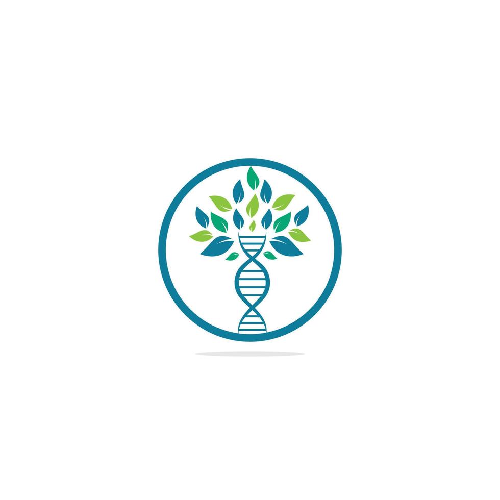 Dna tree vector logo design. DNA genetic icon. DNA with green leaves ... Dna tree vector logo design. DNA genetic icon. DNA with green leaves ...