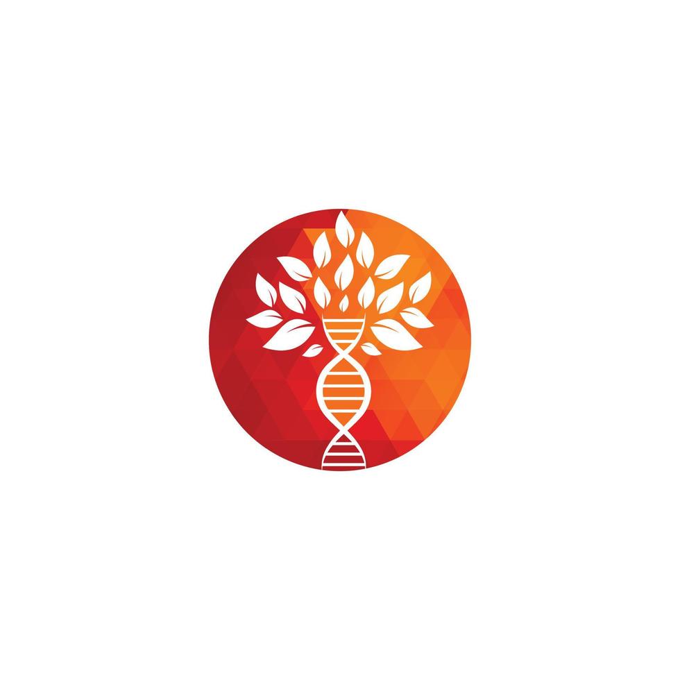Dna tree vector logo design. DNA genetic icon. DNA with green leaves ... Dna tree vector logo design. DNA genetic icon. DNA with green leaves ...