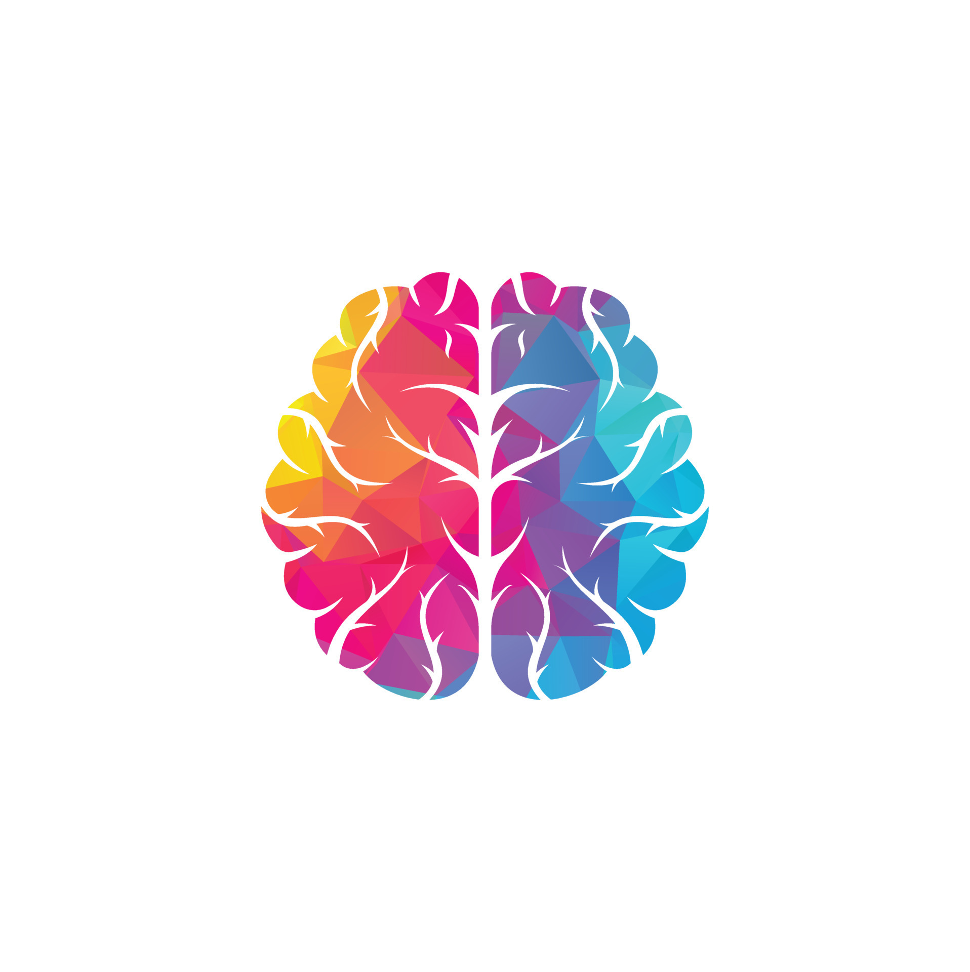 Creative brain logo design. Brainstorm power thinking brain Logotype ...