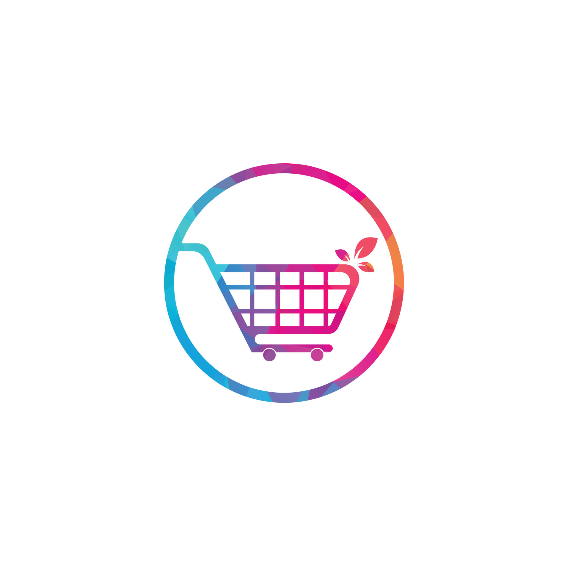 Green Leaf Shopping Cart Logo Design Inspiration Shopping Cart And Leaf Professional Logo