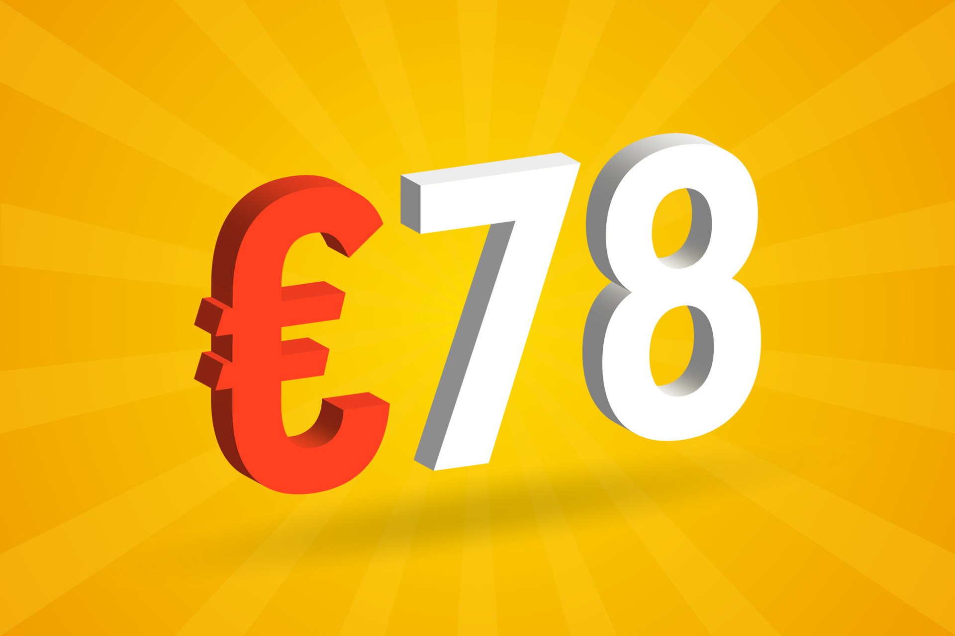 78 Euro Currency 3D Vector Text Symbol 3D 78 Euro European Union Money 78-euro-currency-3d-vector-text-symbol-3d-78-euro-european-union-money