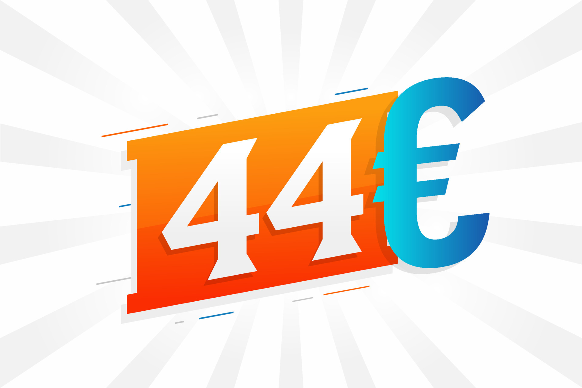 44 Euro Currency Vector Text Symbol 44 Euro European Union Money Stock 44-euro-currency-vector-text-symbol-44-euro-european-union-money-stock