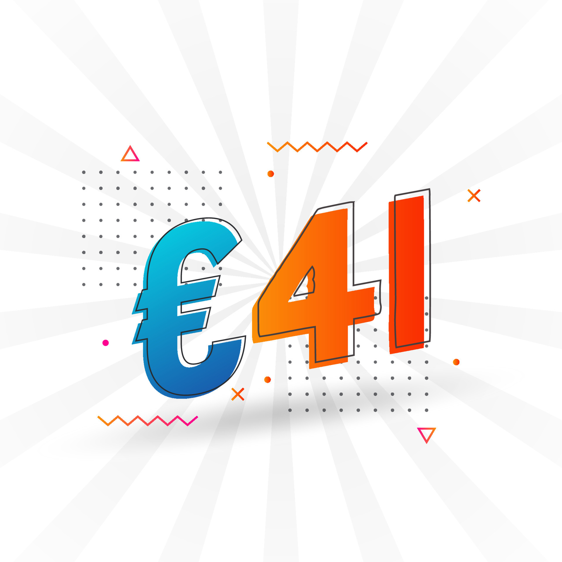 S mbolo De Texto Vectorial De Moneda De 41 Euros Vector De Stock De s-mbolo-de-texto-vectorial-de-moneda-de-41-euros-vector-de-stock-de