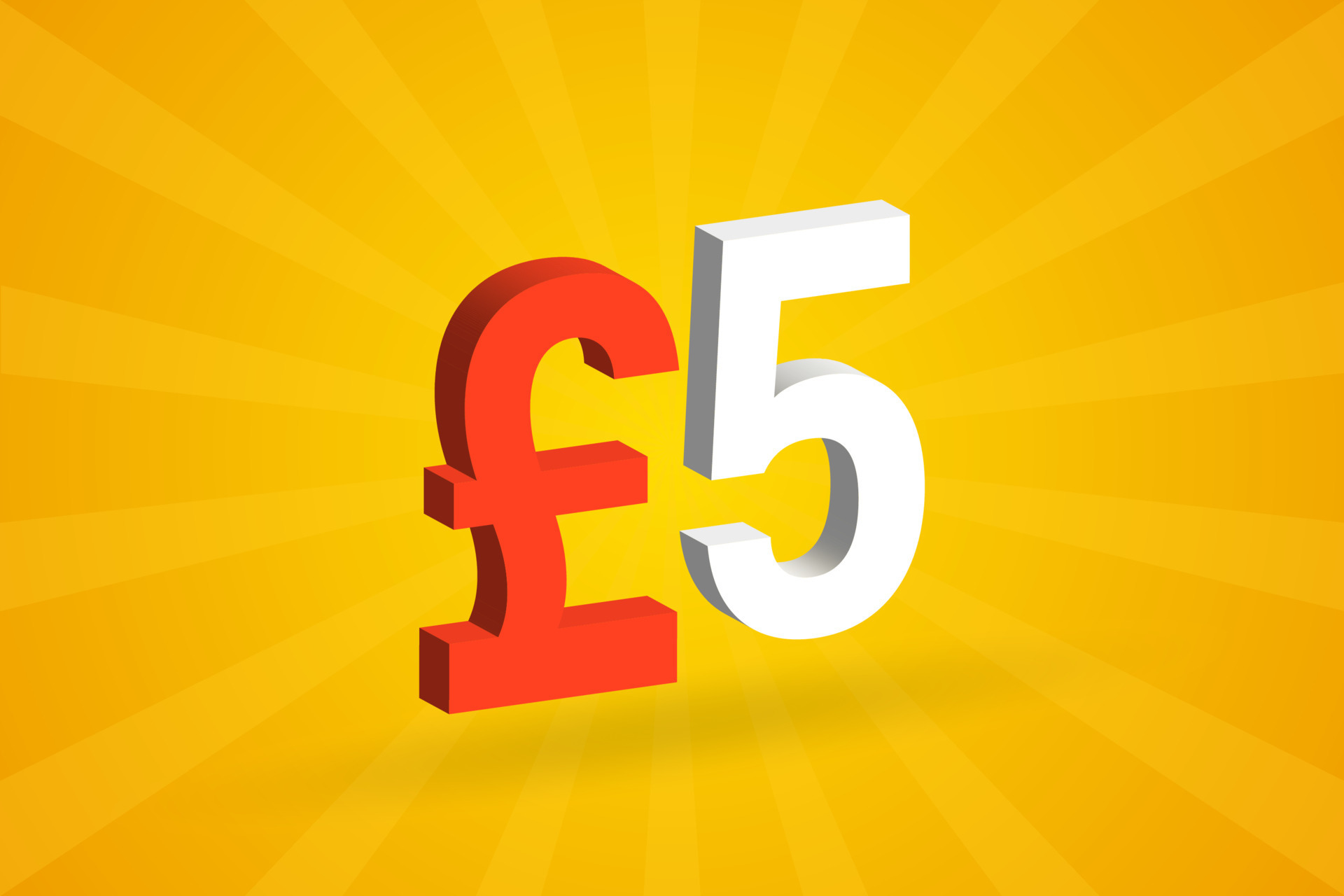 5 Pound Currency 3D vector text symbol. 3D 5 British Pound Money stock ... 5 Pound Currency 3D vector text symbol. 3D 5 British Pound Money stock ...