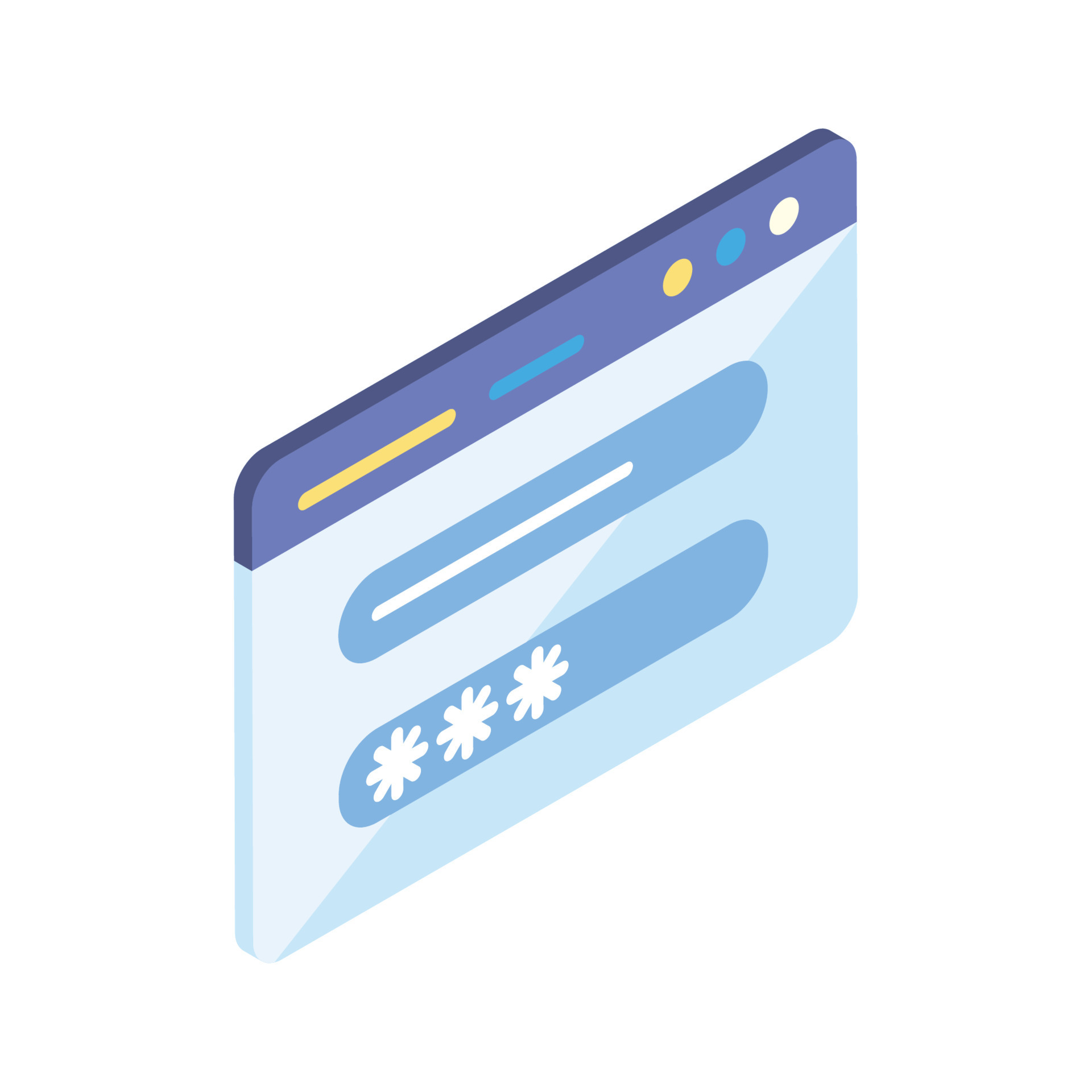 Webpage Template With Password 13908142 Vector Art At Vecteezy