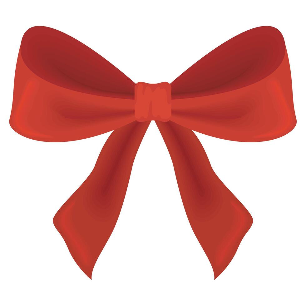 Red Ribbon Bow Decoration 13908194 Vector Art At Vecteezy