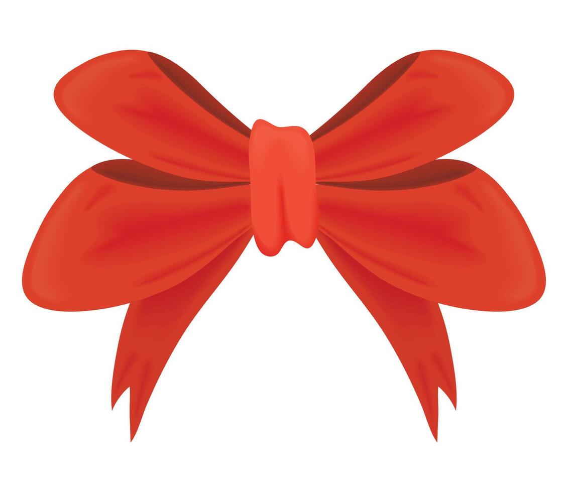 christmas red ribbon bow 13908296 Vector Art at Vecteezy