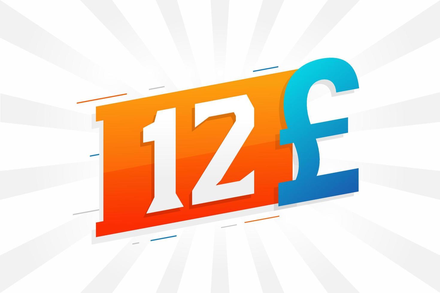 12 Pound Currency vector text symbol. 12 British Pound Money stock ... 12 Pound Currency vector text symbol. 12 British Pound Money stock ...