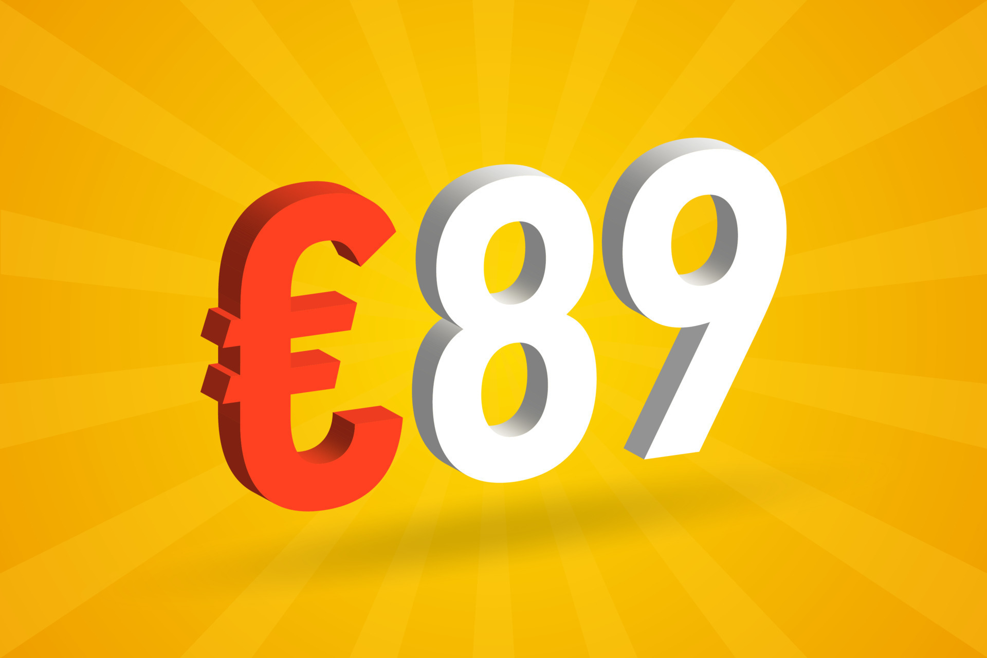 89 Euro Currency 3D Vector Text Symbol 3D 89 Euro European Union Money 89-euro-currency-3d-vector-text-symbol-3d-89-euro-european-union-money
