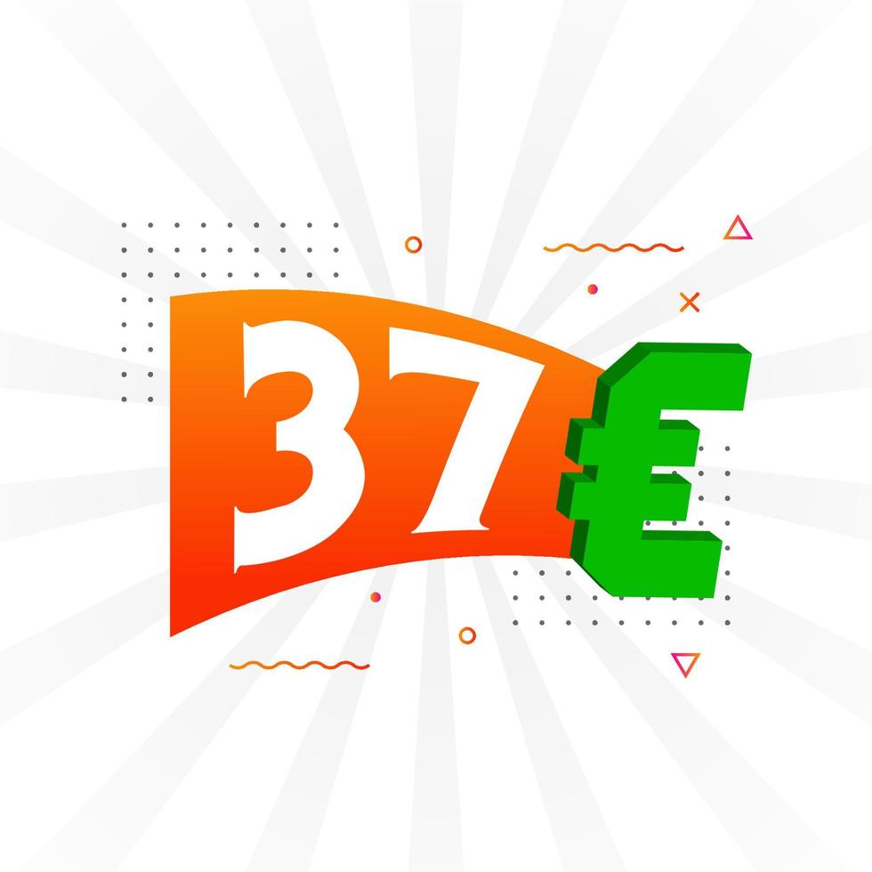 37 Euro Currency Vector Text Symbol 37 Euro European Union Money Stock 37-euro-currency-vector-text-symbol-37-euro-european-union-money-stock