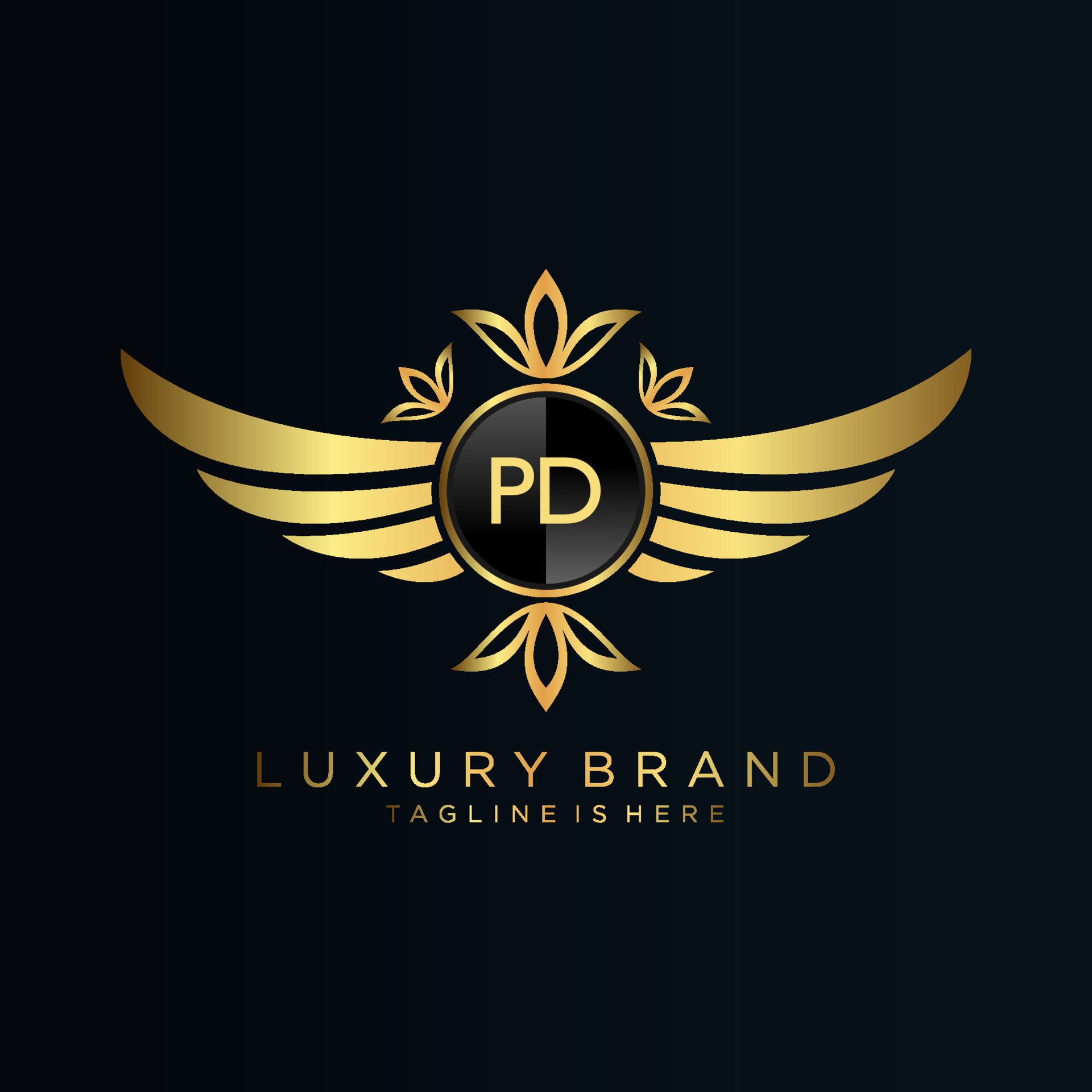 letra pd inicial con plantilla real.elegante con vector de logotipo de ... letra pd inicial con plantilla real.elegante con vector de logotipo de ...