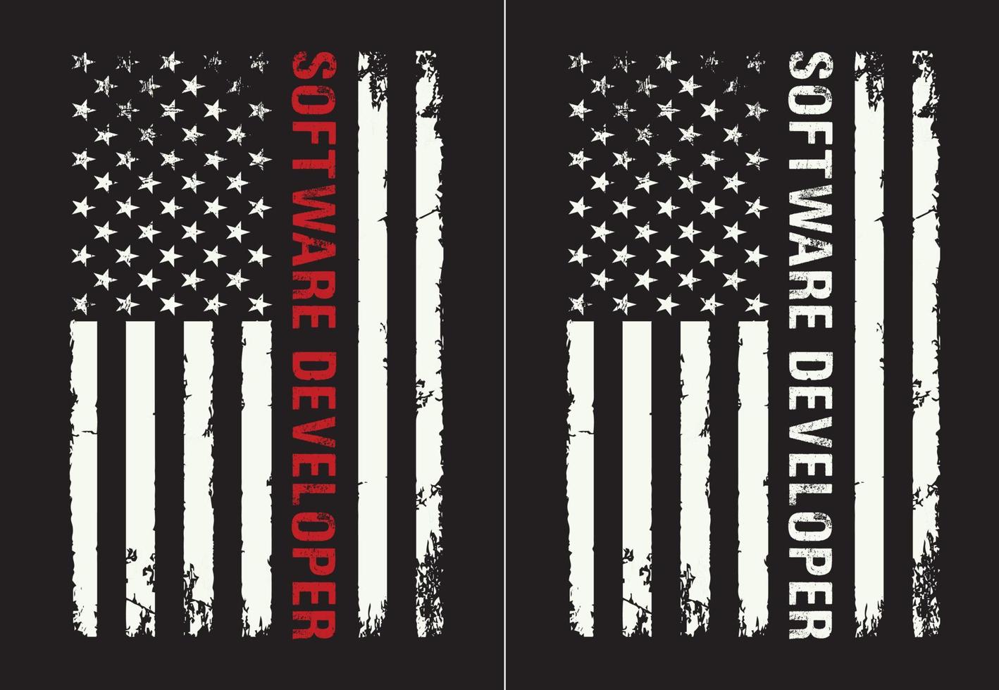 Software Developer With USA Flag Design 13918178 Vector Art at Vecteezy