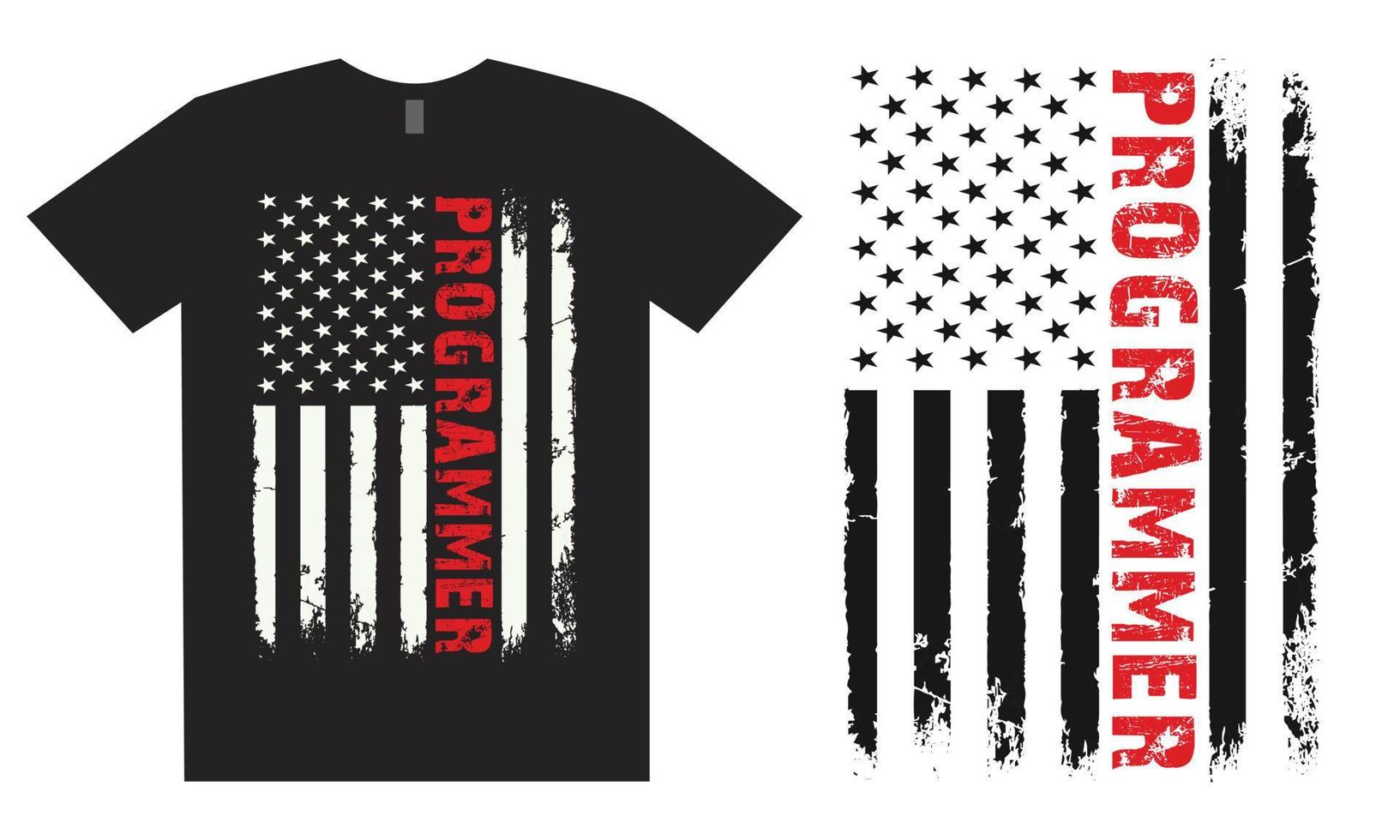 American Programmer T Shirt Design 13918180 Vector Art At Vecteezy