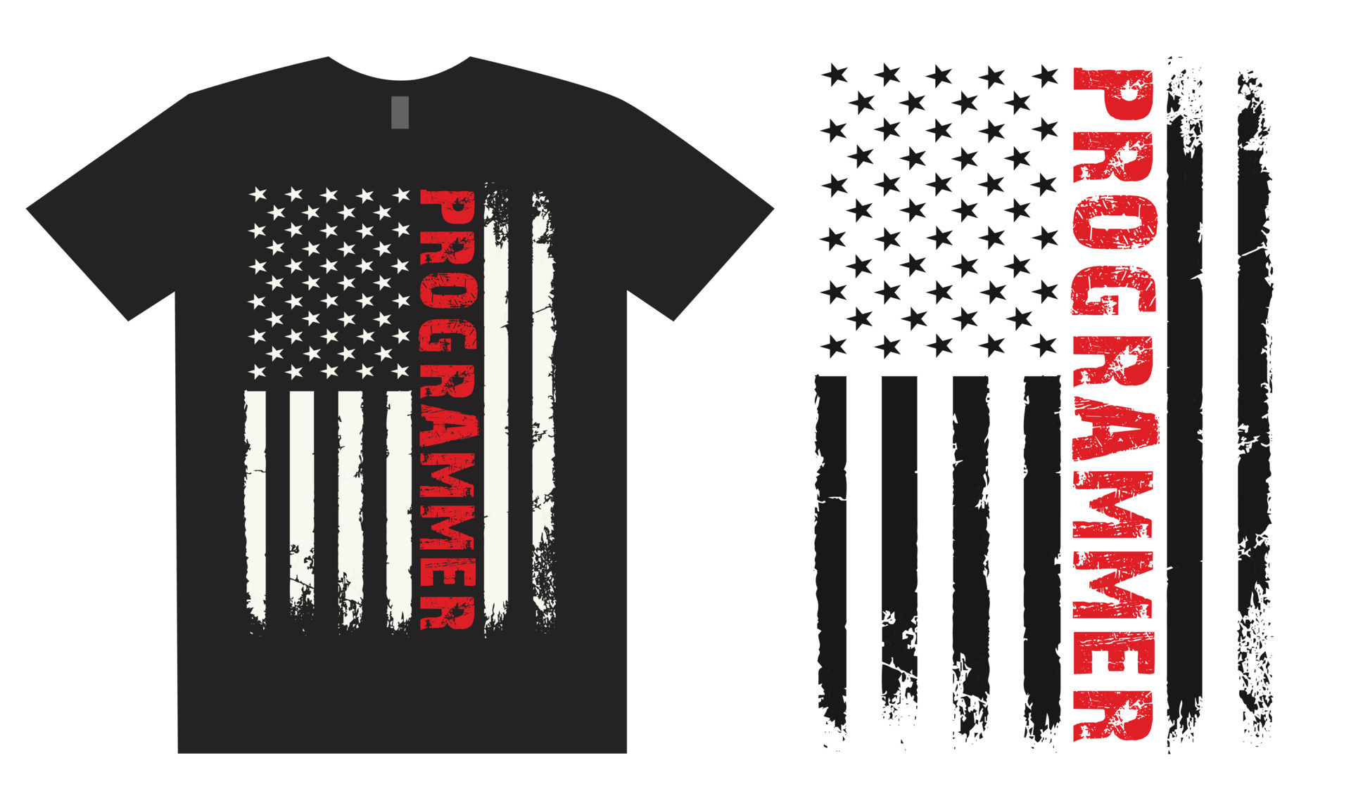 American Programmer T Shirt Design 13918180 Vector Art at Vecteezy