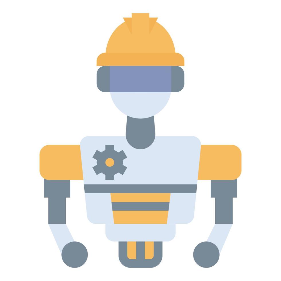 robotics engineering icon flat color, technology , education 13918266 ...