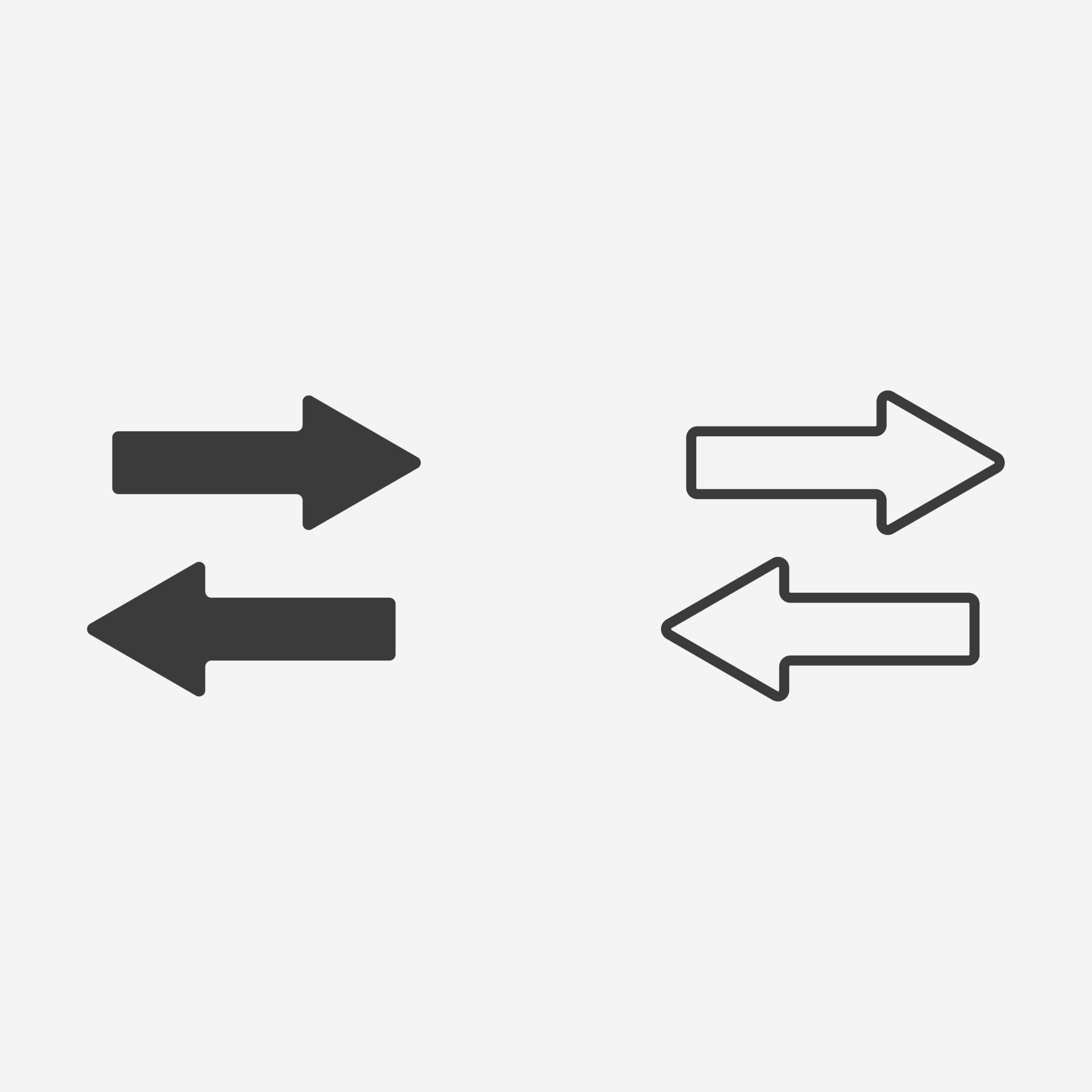 right and left arrow set icon vector. receive, send symbol sign ... right and left arrow set icon vector. receive, send symbol sign ...