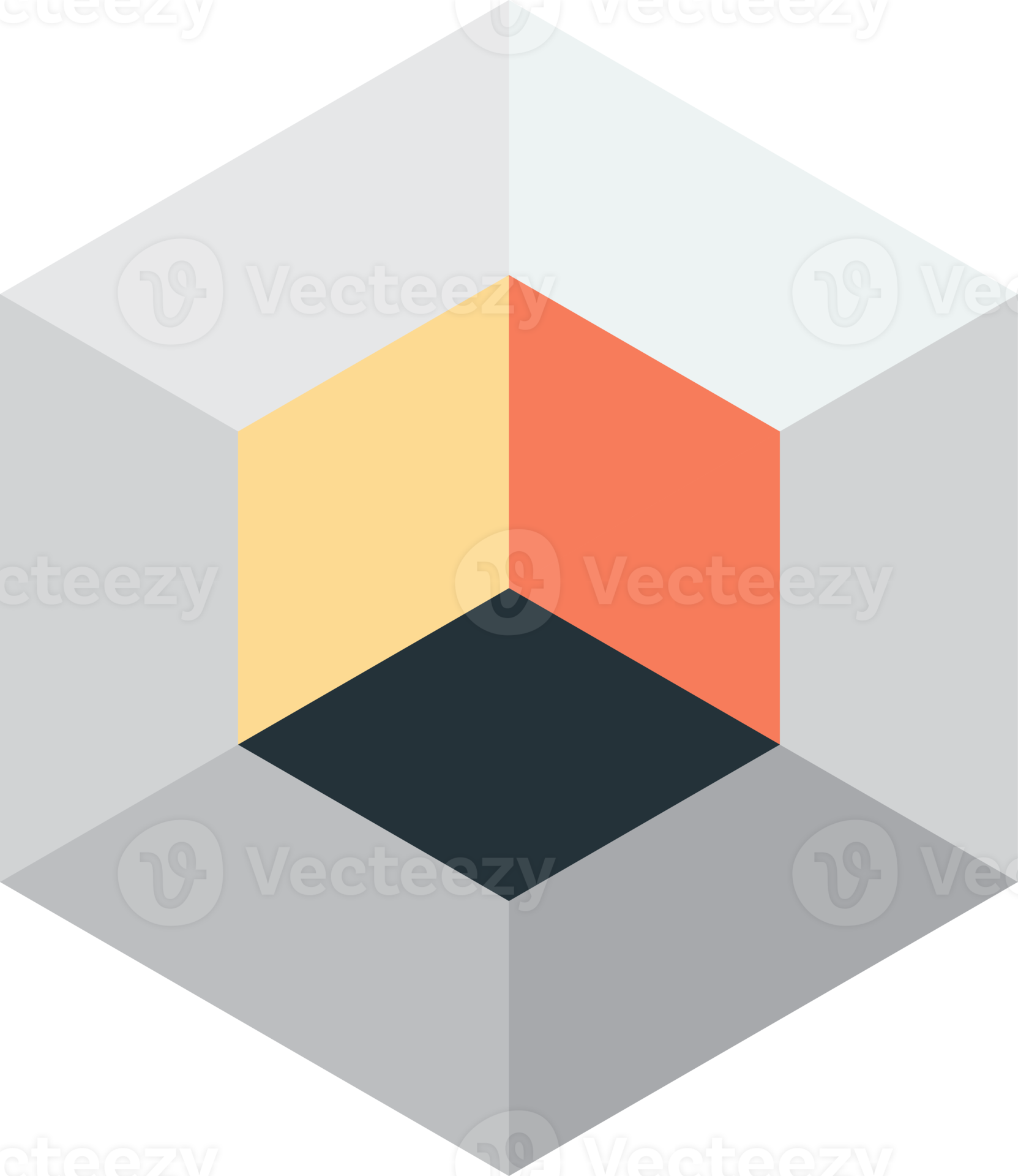 Ilustración De Diagrama Hexagonal En Estilo Minimalista 13927819 Png