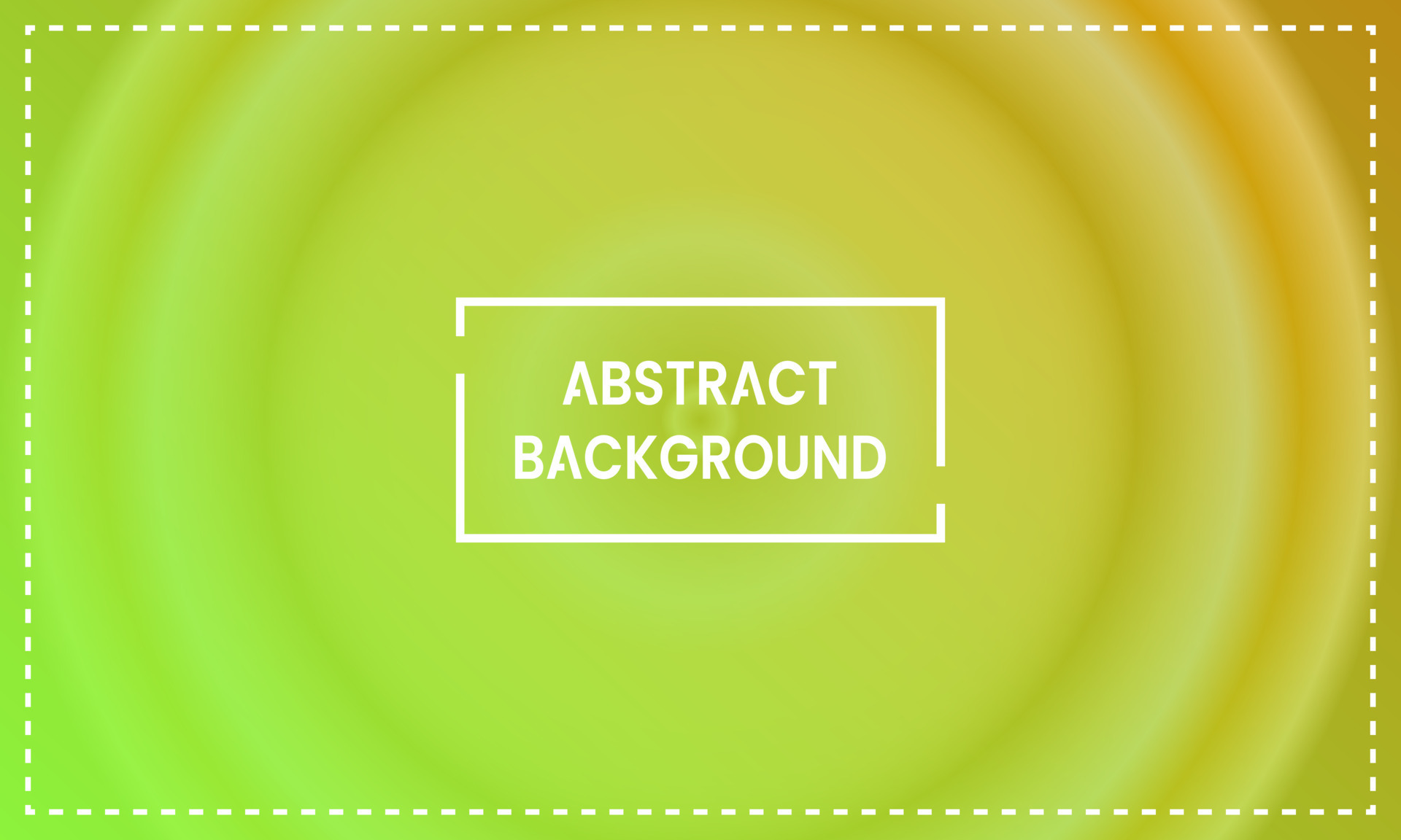 Orange And Light Green Circle Radial Gradient Abstract Background With Frame Simple Blur