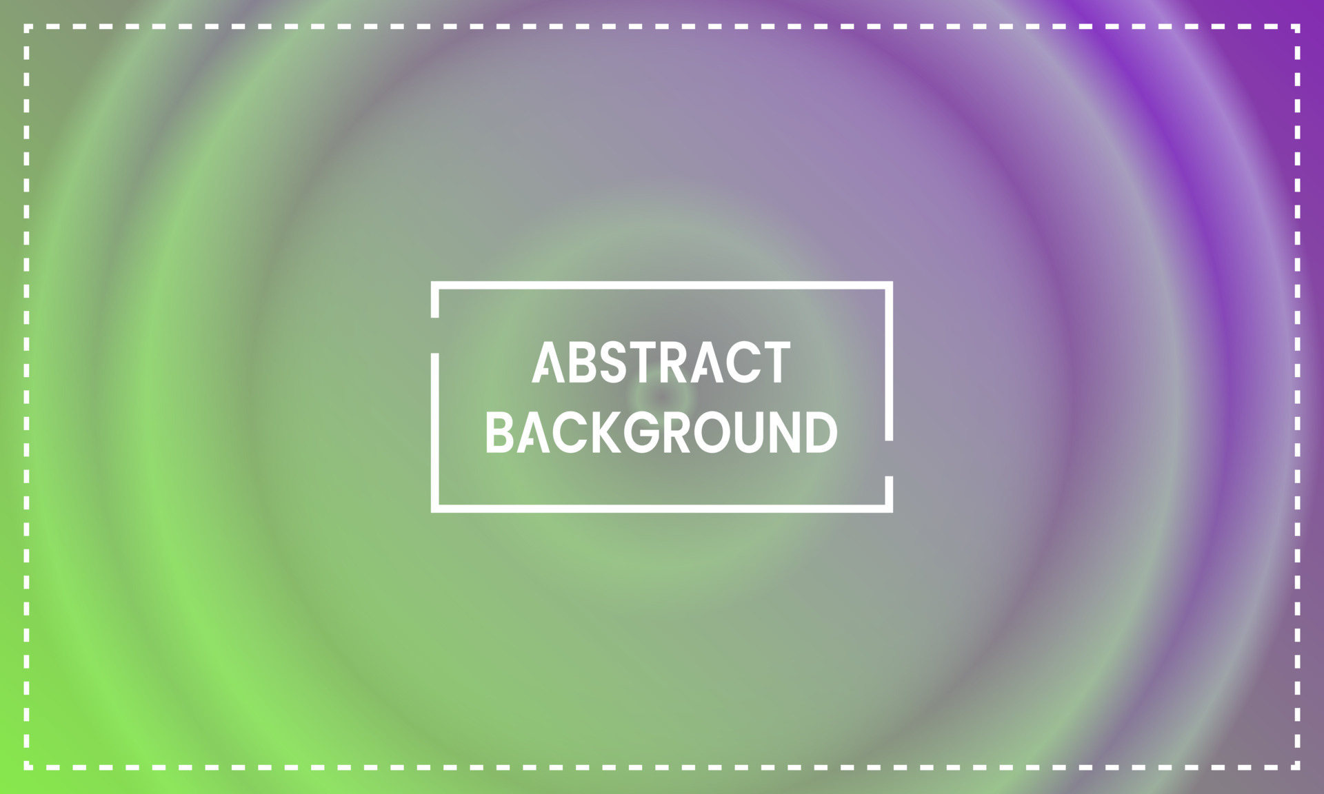 Purple And Light Green Circle Radial Gradient Abstract Background With Frame Simple Blur