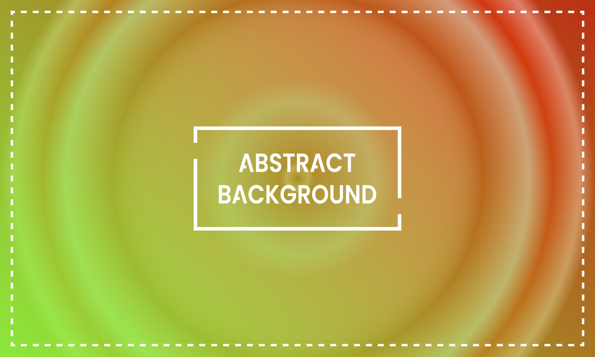 Red And Light Green Circle Radial Gradient Abstract Background With Frame Simple Blur Shiny