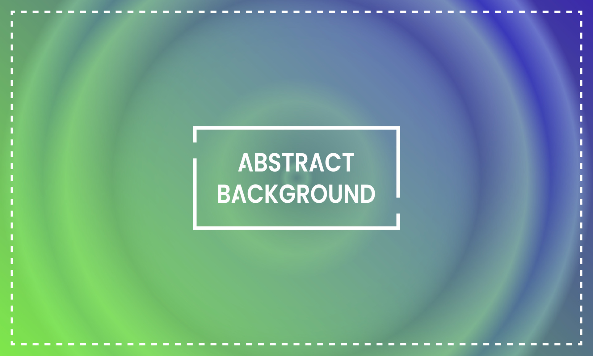 Dark Blue And Light Green Circle Radial Gradient Abstract Background With Frame Simple Blur