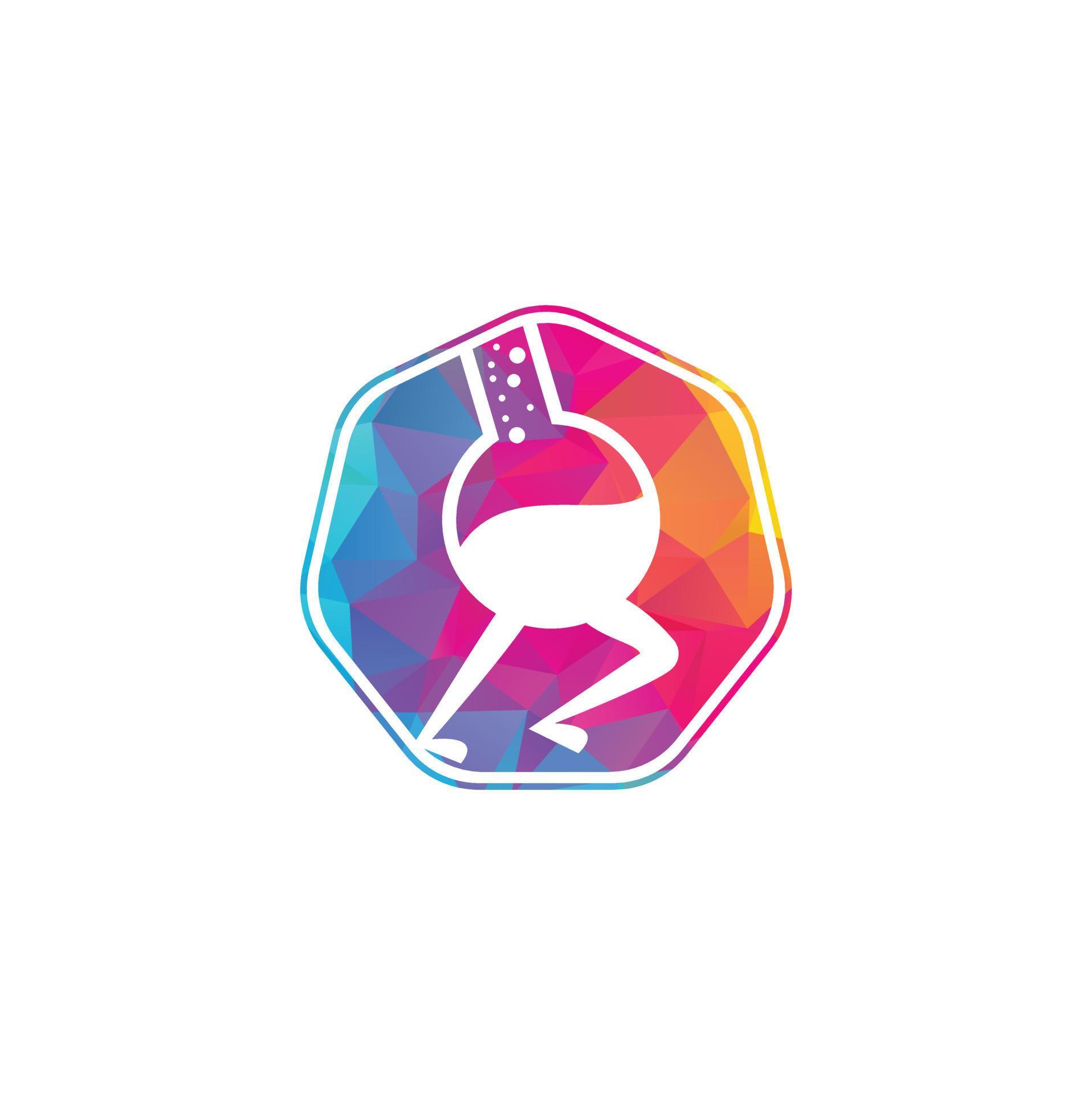 Fast Lab Logo Template Design . Quick lab logo template design with a running flask. 13932093 ...