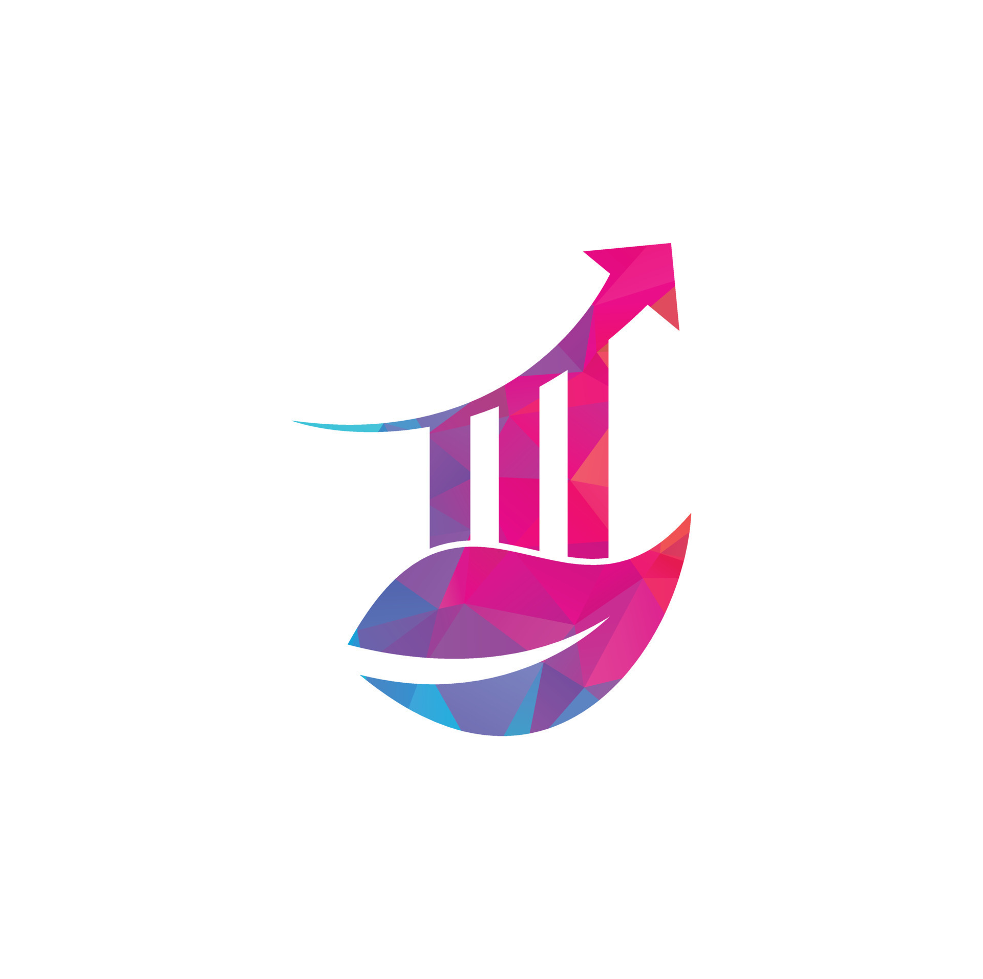 Green finance leaf logo template with profit bar. Business investment logo 13932228 Vector Art ...