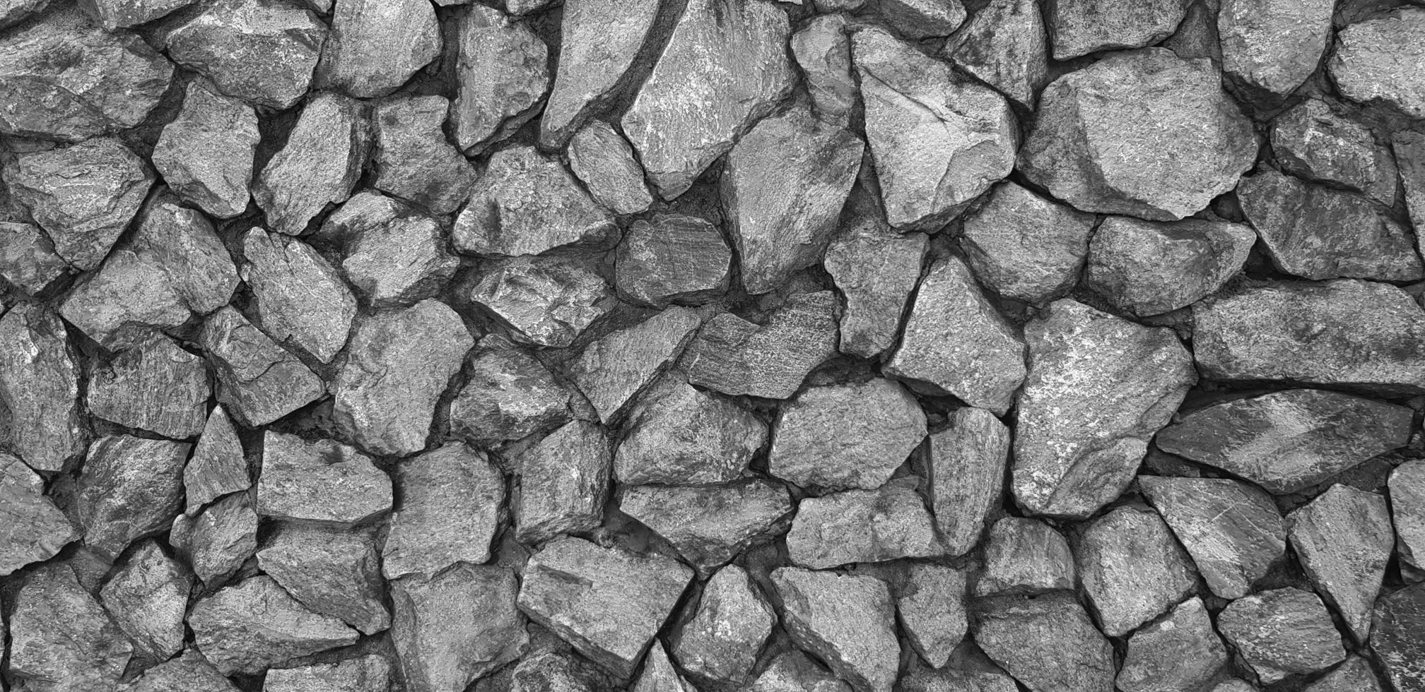 Abstract Grey Stone Wall Background In Black And White Tone Art Of