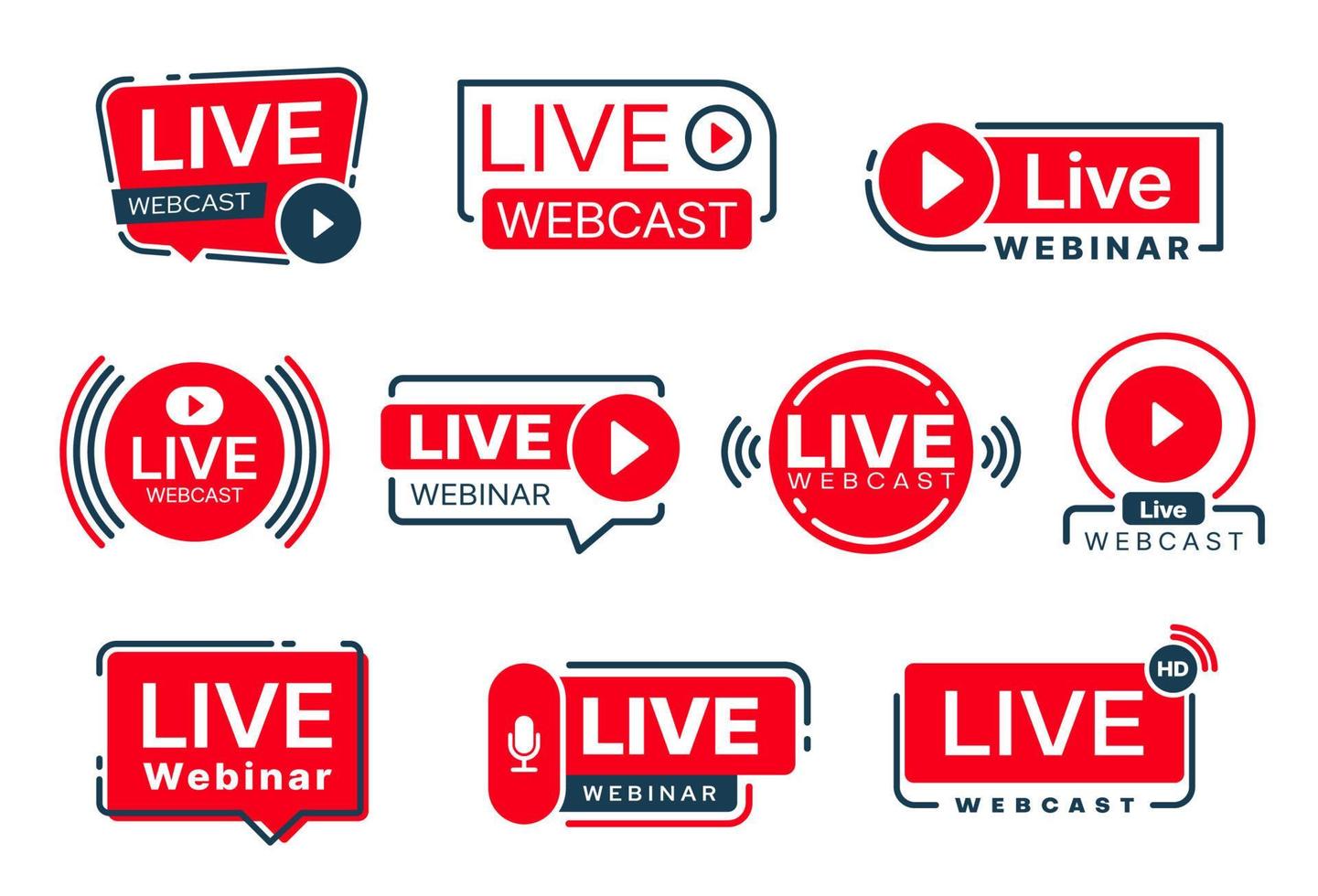 Live webinar, webcast, online stream video icons 13937325 Vector Art at ... Live webinar, webcast, online stream video icons 13937325 Vector Art at ...