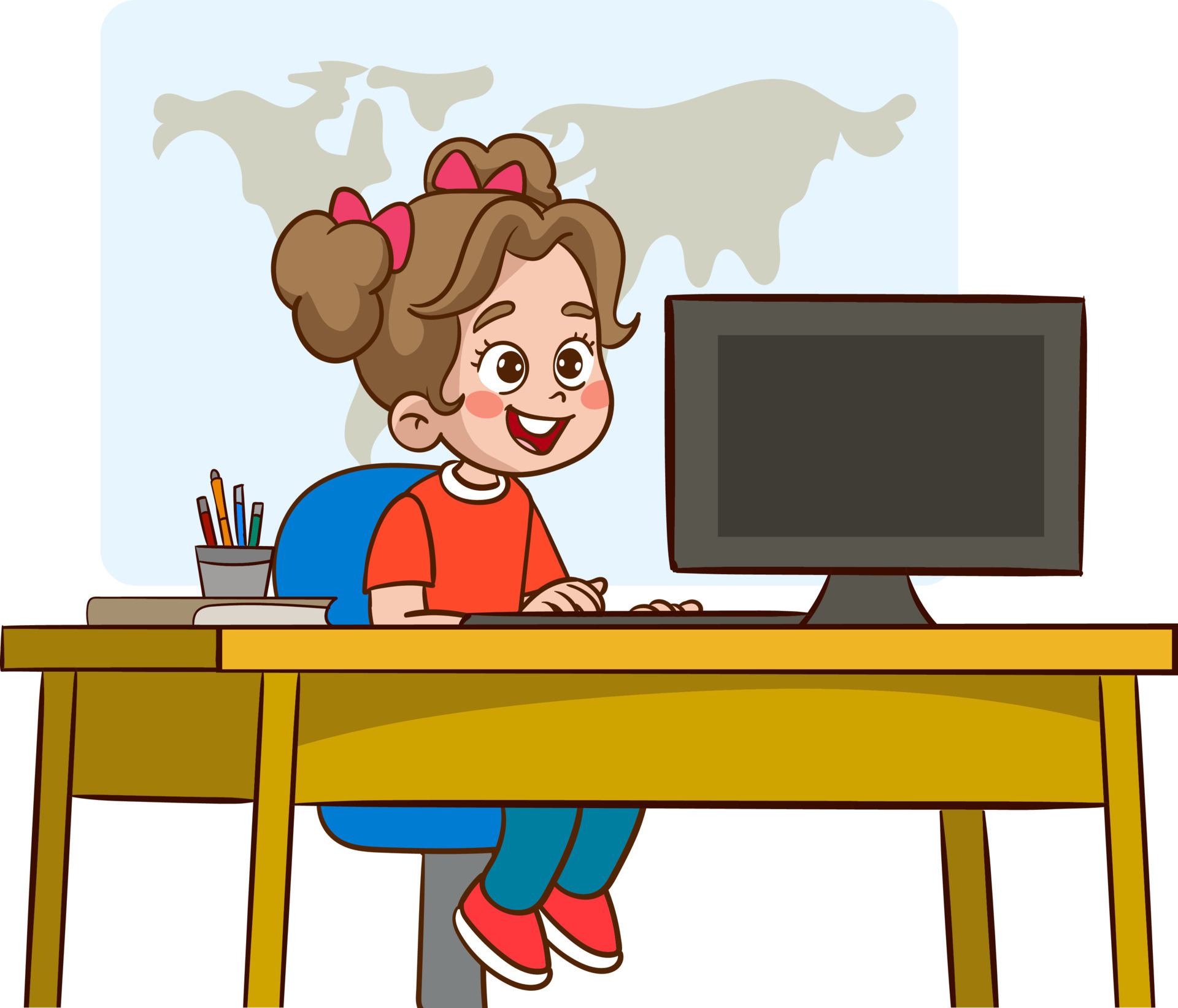 Using The Computer Clipart For Students Using The Computer Clipart For Students