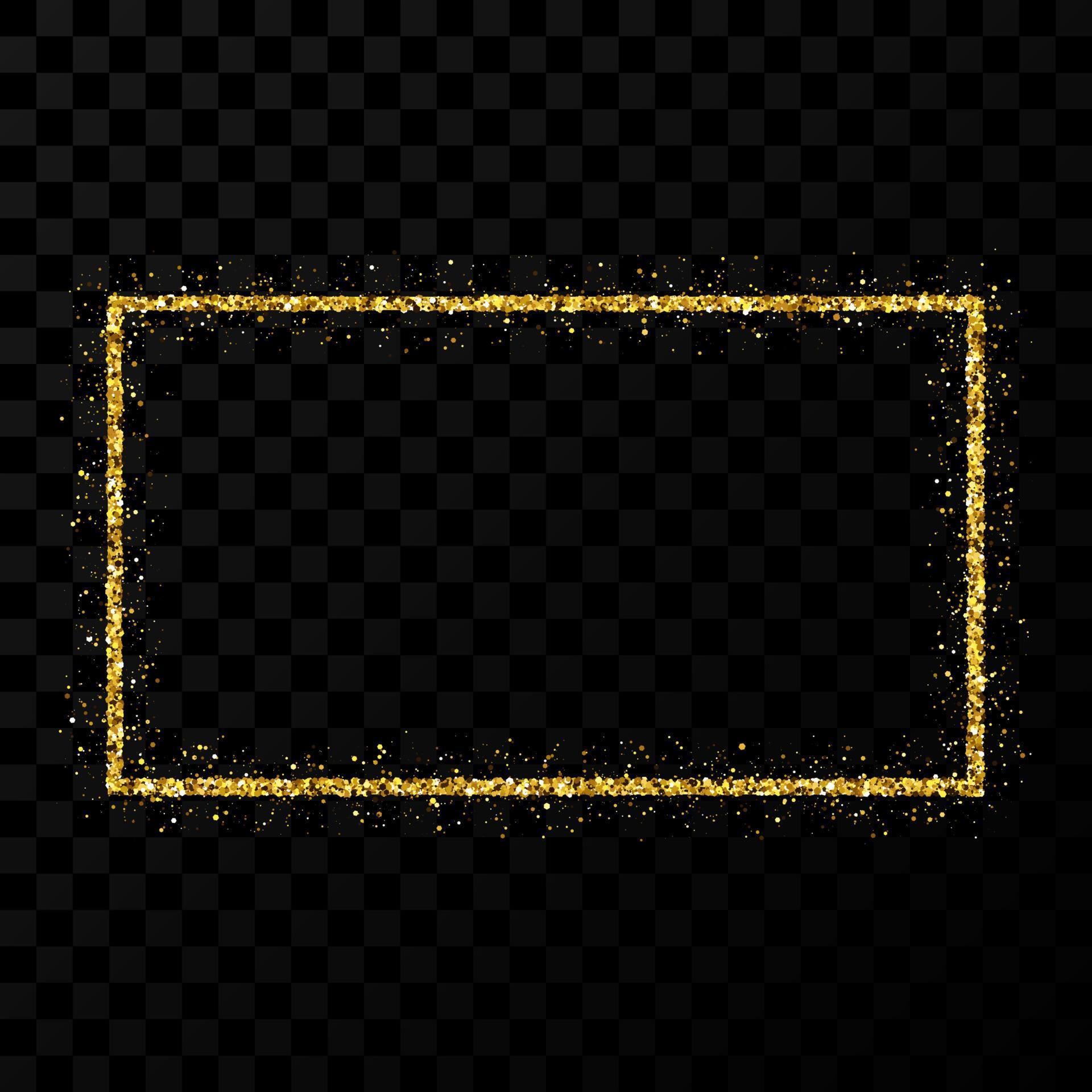Gold glitter frame. Rectangle vertical frame with shiny sparkles. Vector illustration 13939935 ...