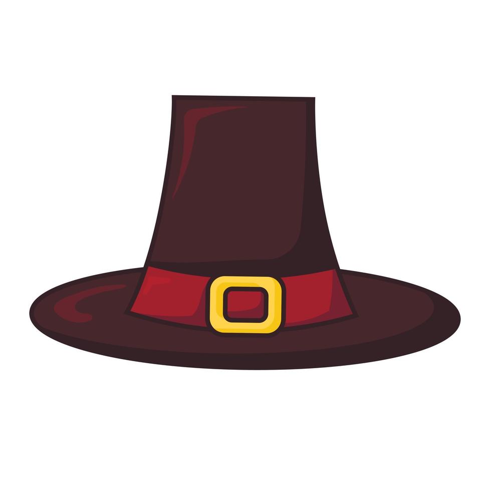 thanksgiving pilgrim hat cartoon 13941498 Vector Art at Vecteezy