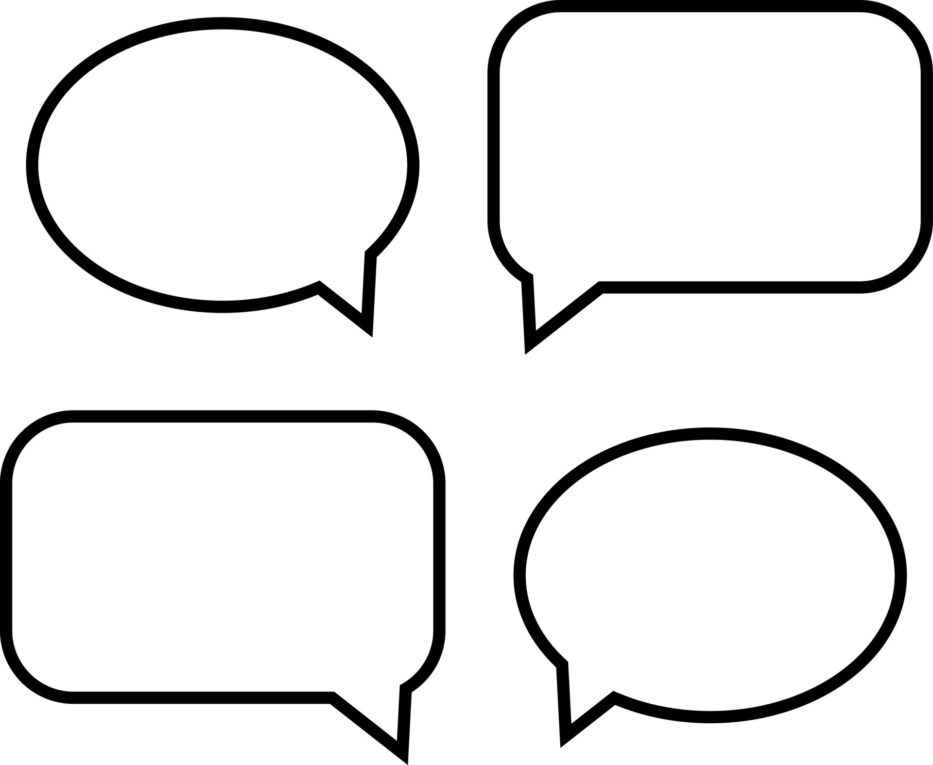 Chat icons, vector. 13946522 Vector Art at Vecteezy