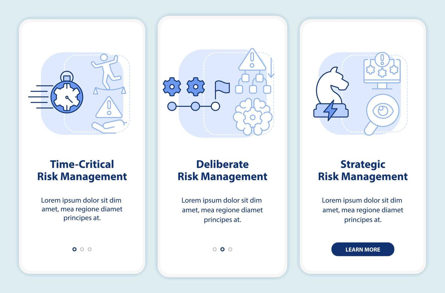 Orm Levels Light Blue Onboarding Mobile App Screen Business