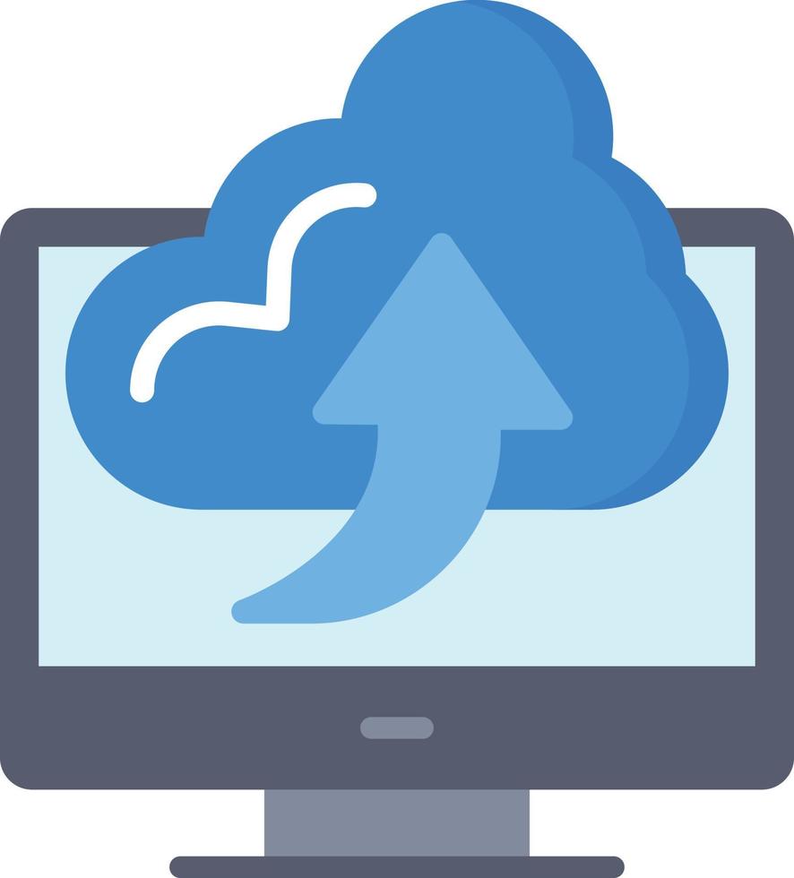 Cloud Computing Flat Icon 13949673 Vector Art at Vecteezy