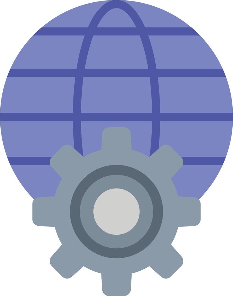 Global Process Flat Icon 13949769 Vector Art at Vecteezy