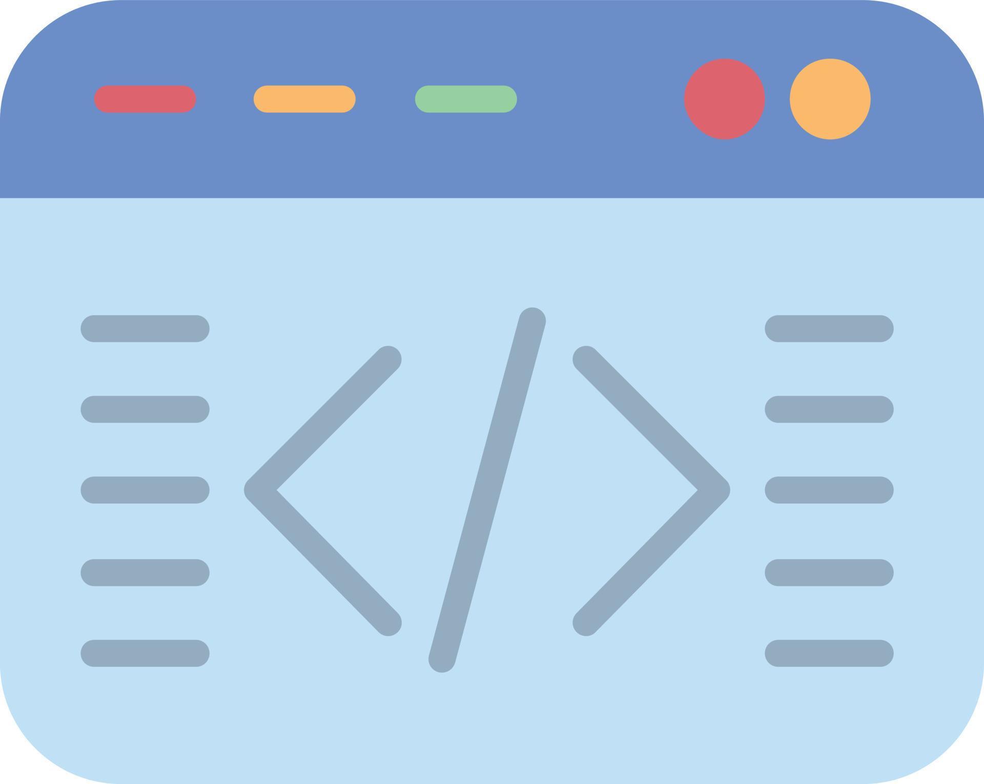 Coding Flat Icon 13950158 Vector Art at Vecteezy