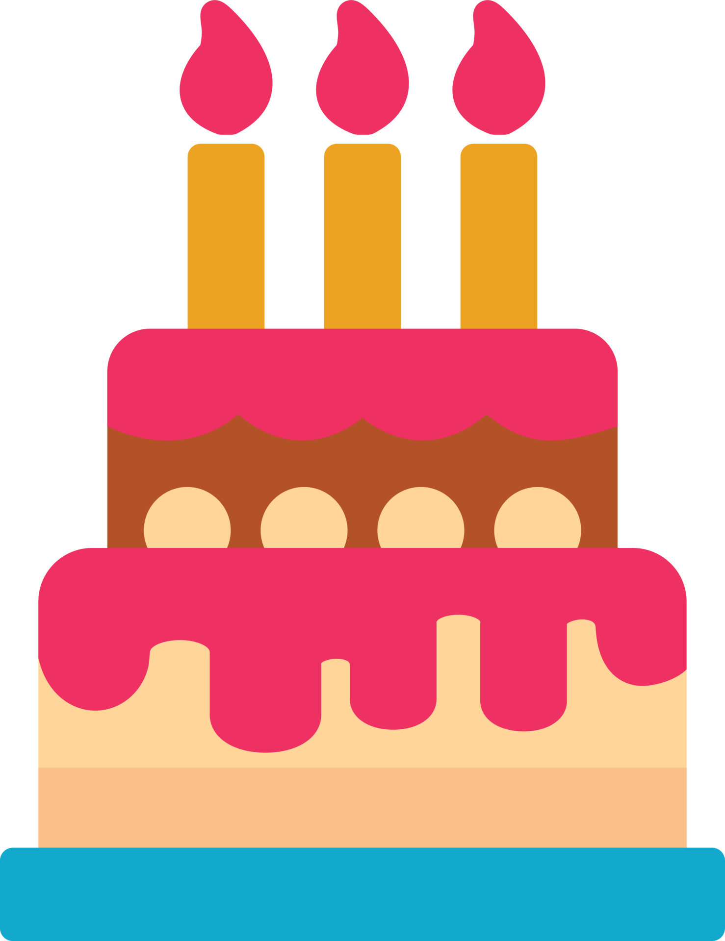 Birthday Cake Flat Icon 13950350 Vector Art at Vecteezy Birthday Cake Flat Icon 13950350 Vector Art at Vecteezy