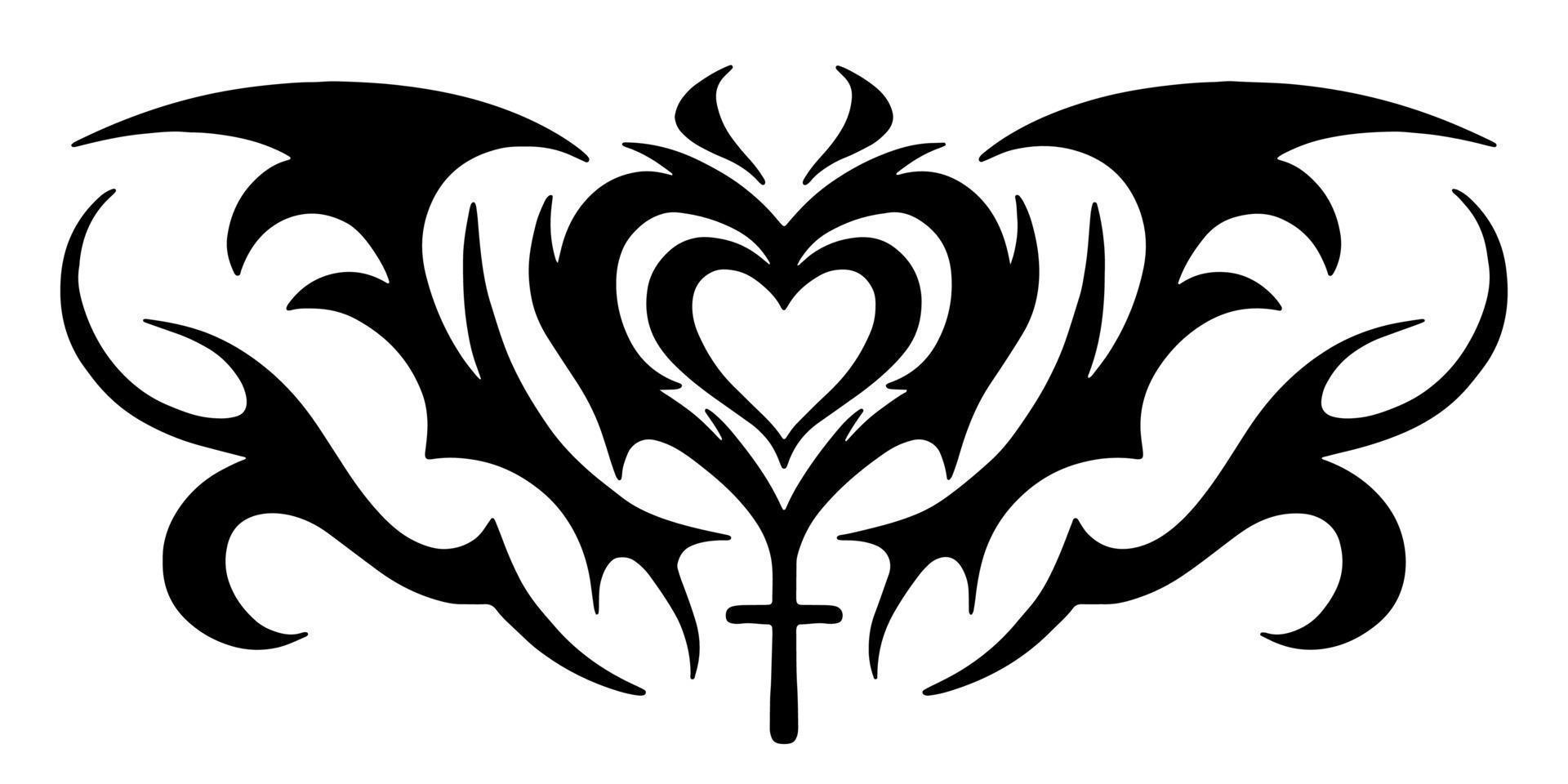 Celtic Heart Pattern Oriental Tattoo For The Lower Back Girls