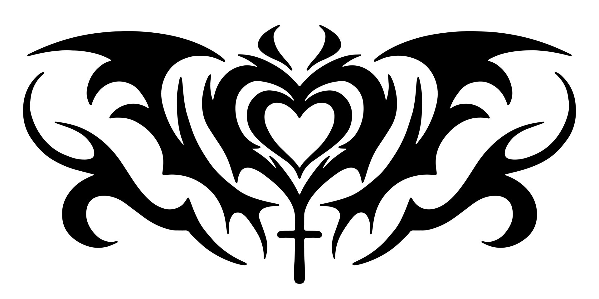 Celtic Heart Pattern Oriental Tattoo For The Lower Back Girls