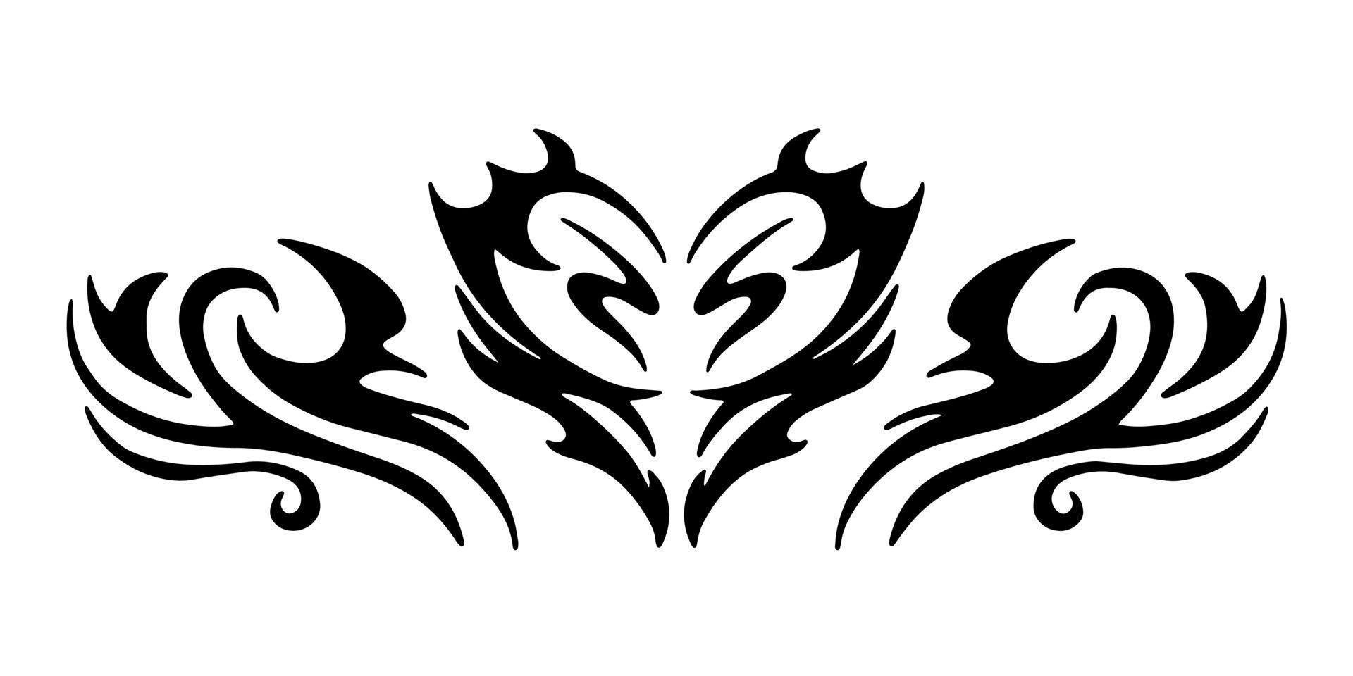 Celtic Heart Pattern Oriental Tattoo For The Lower Back Girls